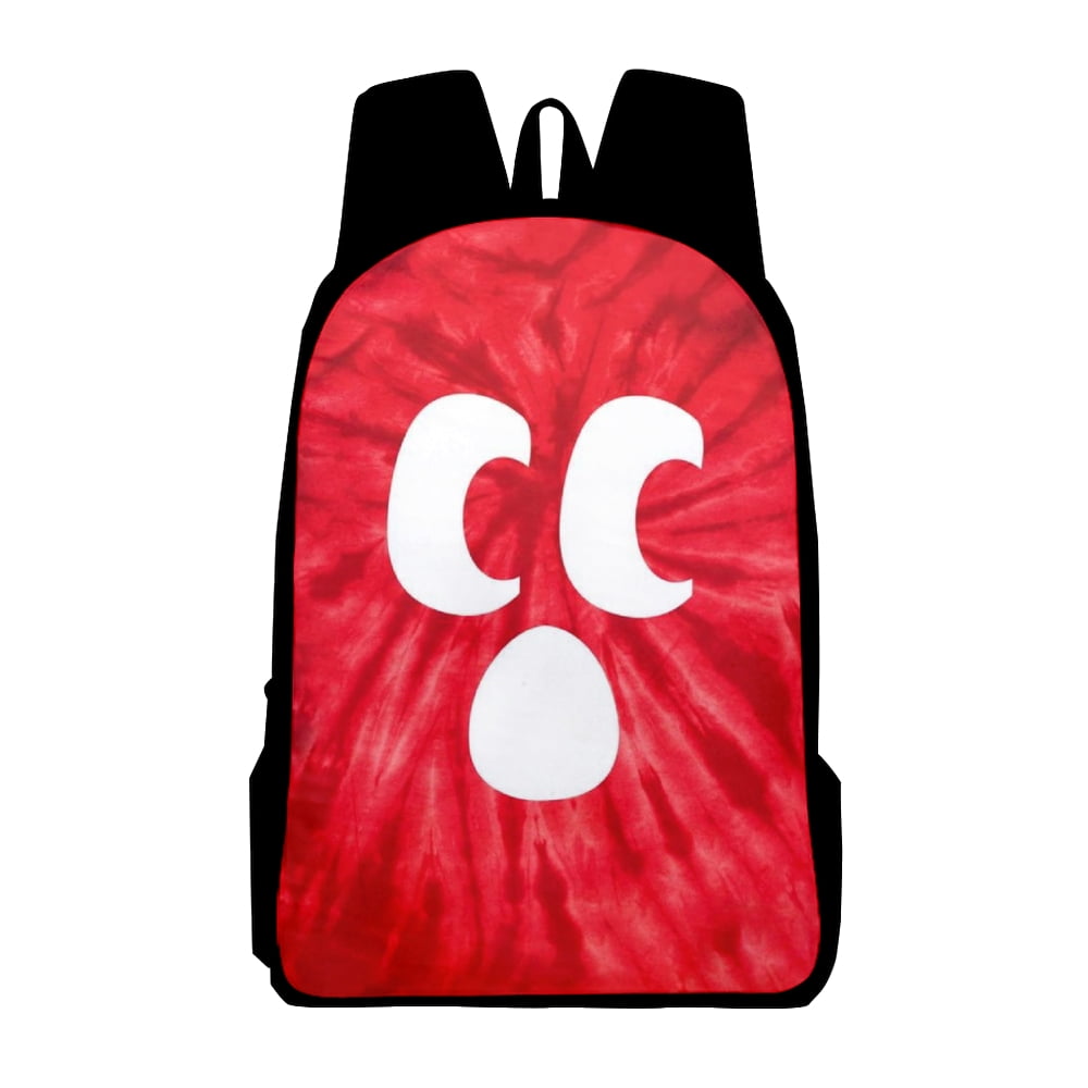 Diamond Craftee Face Tie Dye Bag Cartoon Funny Backpack Harajuku ...