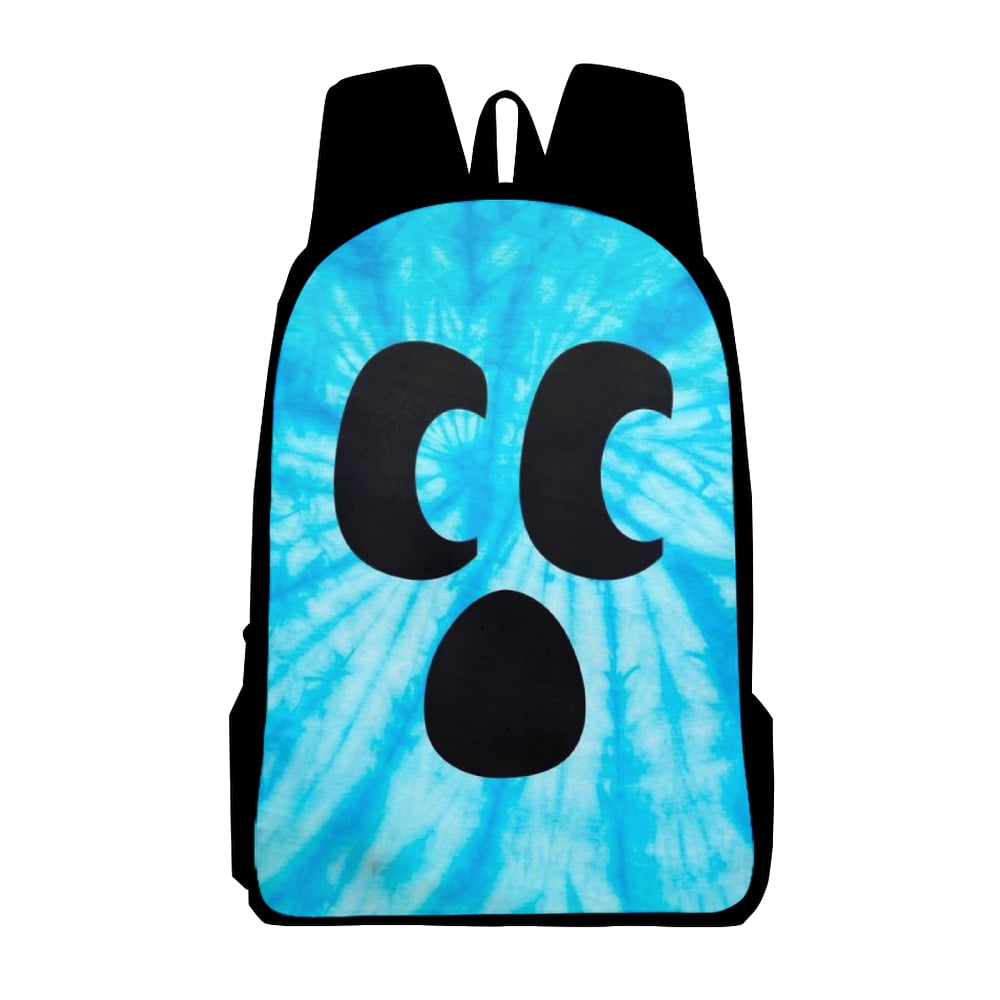 Diamond Craftee Face Tie Dye Bag Cartoon Funny Backpack Harajuku ...