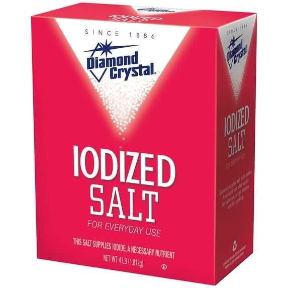 Diamond Crystal Iodized Salt, 4 lb Box, Everyday Use - Walmart.com