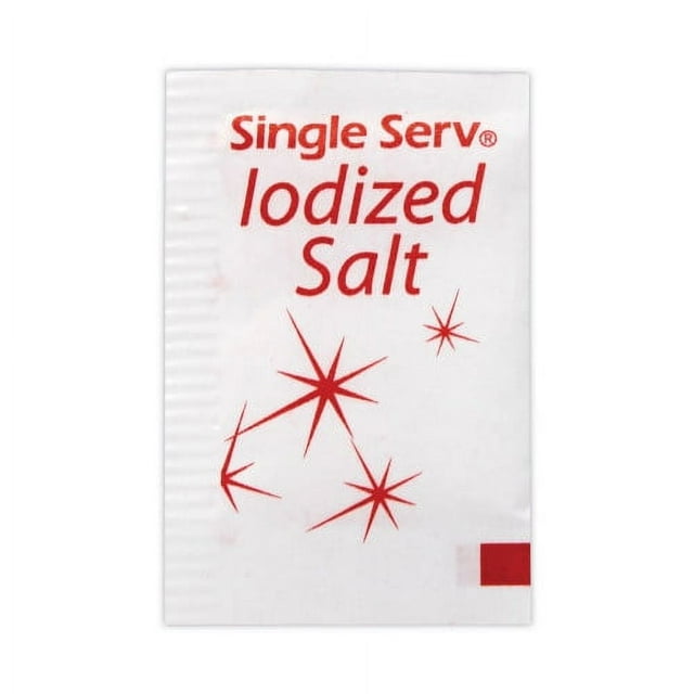 New Diamond Crystal Iodized Salt Packet, 0.6 g Packet, 3,000/Box ...