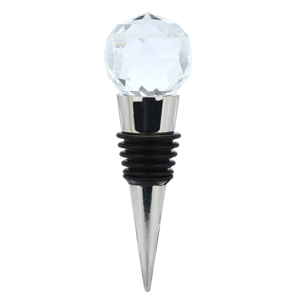 Diamond Crystal Stainless Steel Champagne Stopper Sparkling Wine Bottle ...
