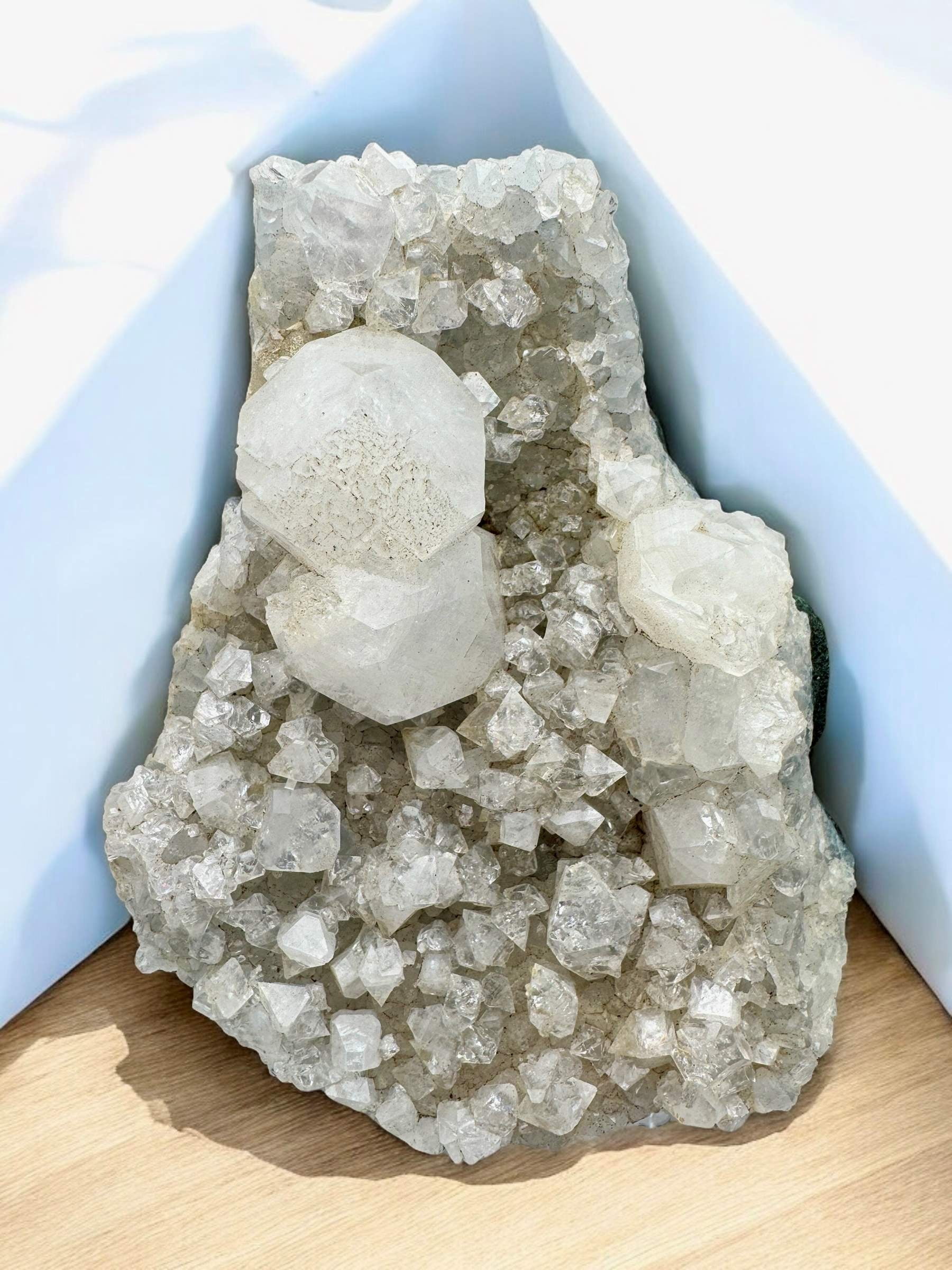 Diamond Cubic Apophyllite Cluster - Walmart.com