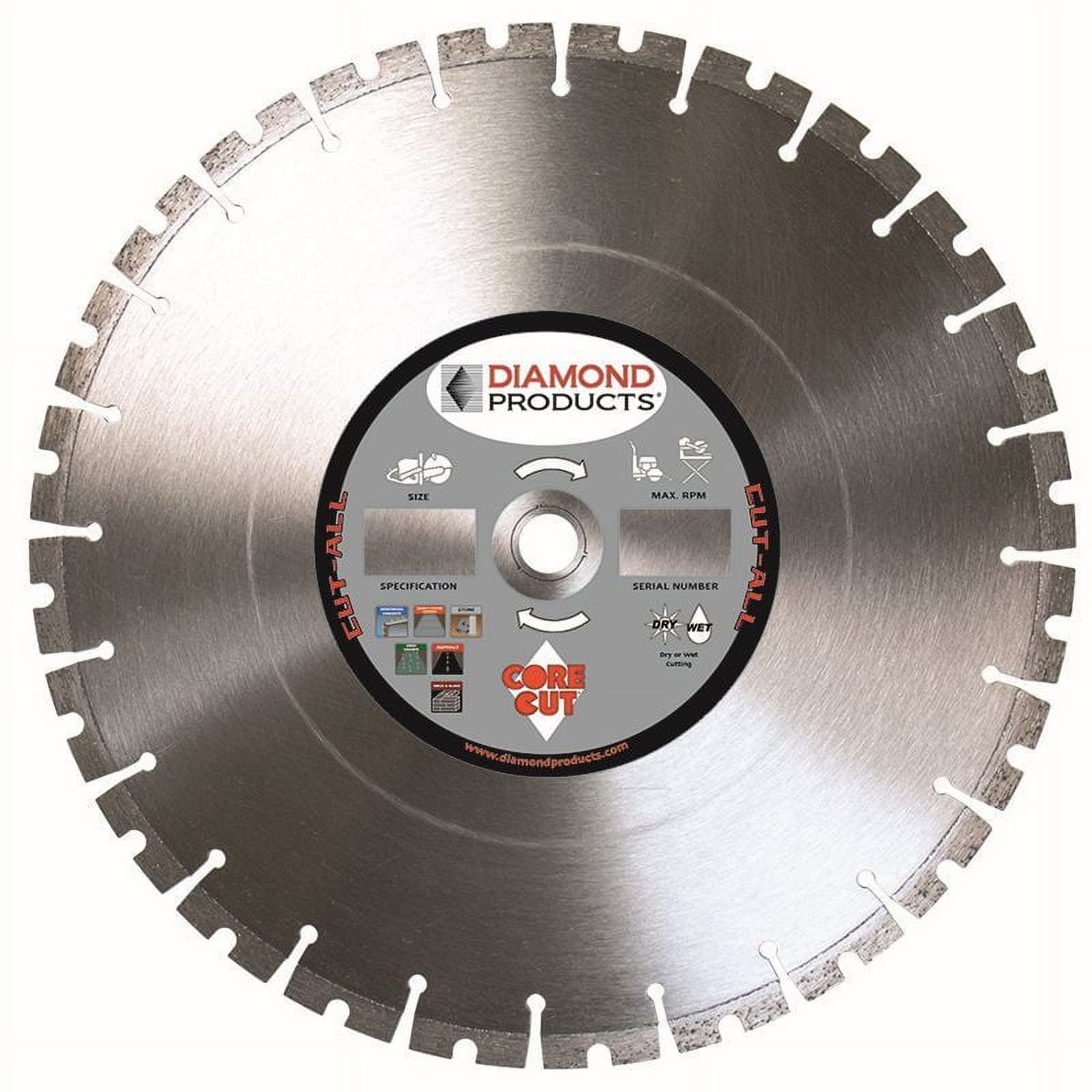 Diamond Cut-ALL Multi-Purpose High Speed Diamond Blade 14" X .125 X ...