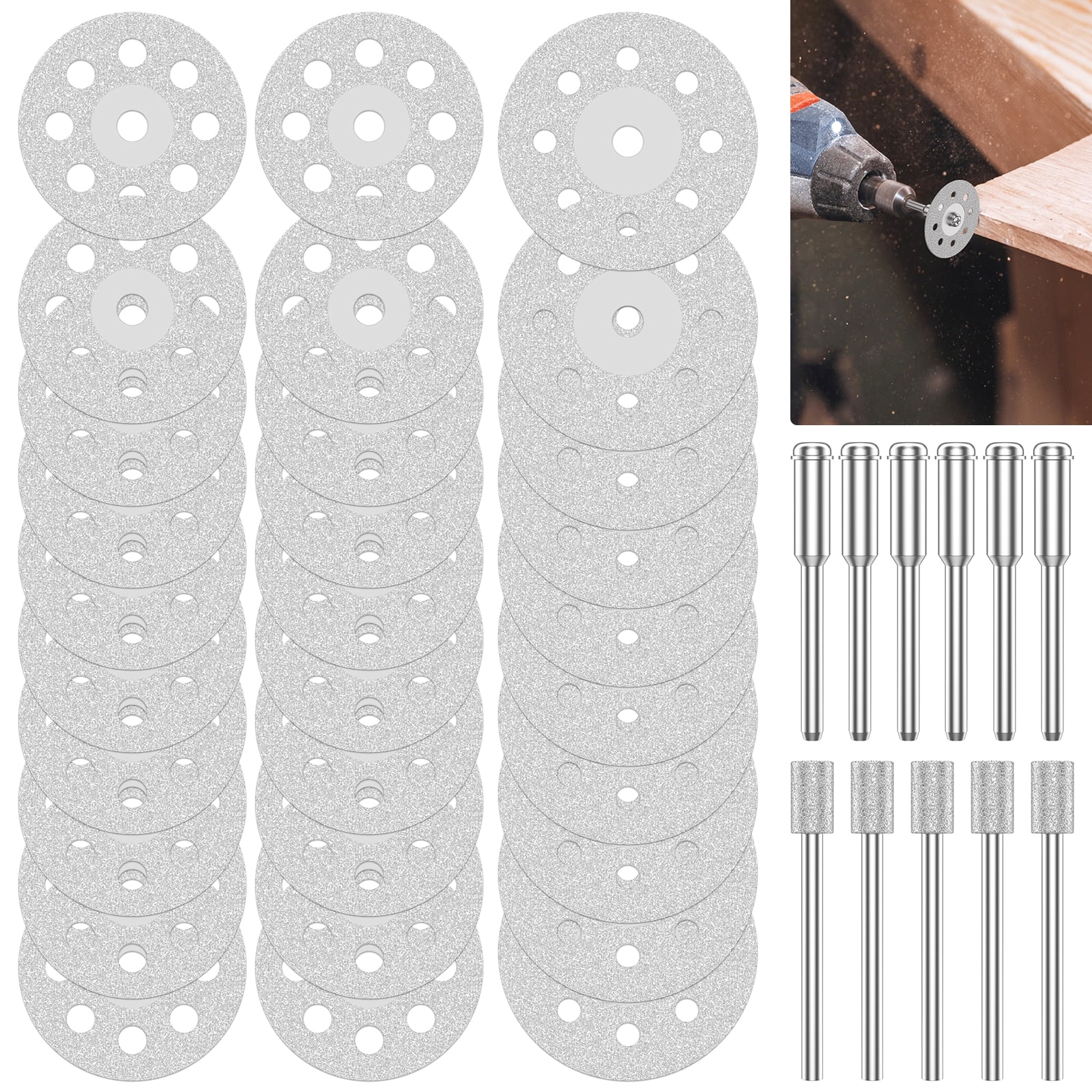 Diamond Cutting Wheel for Rotary Tool Sturdy Multipurpose Diamond Cut ...