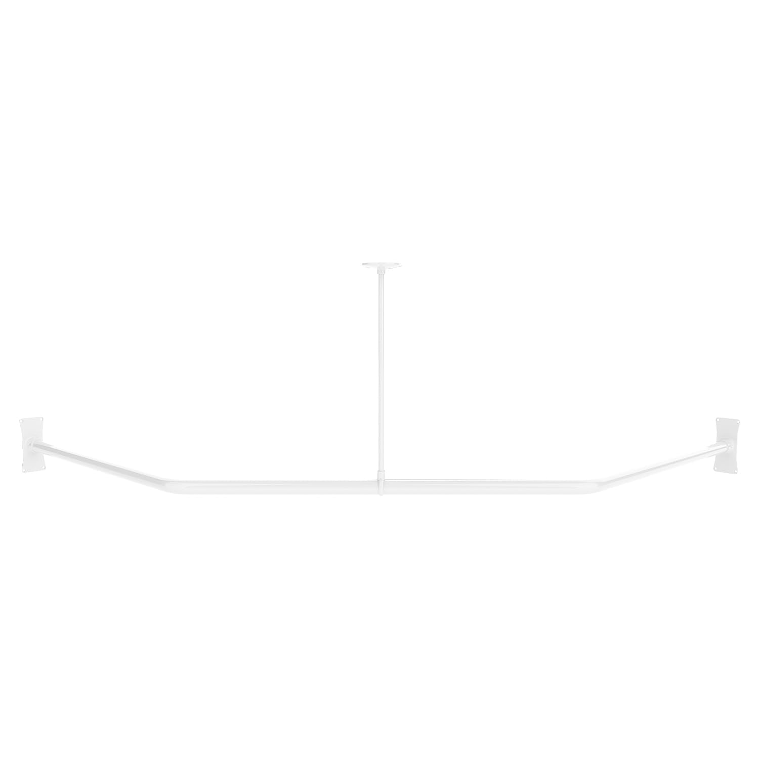 Diamond Design Aluminum Shower Curtain Rod 18.5x26x18.5 Inches, Sturdy ...