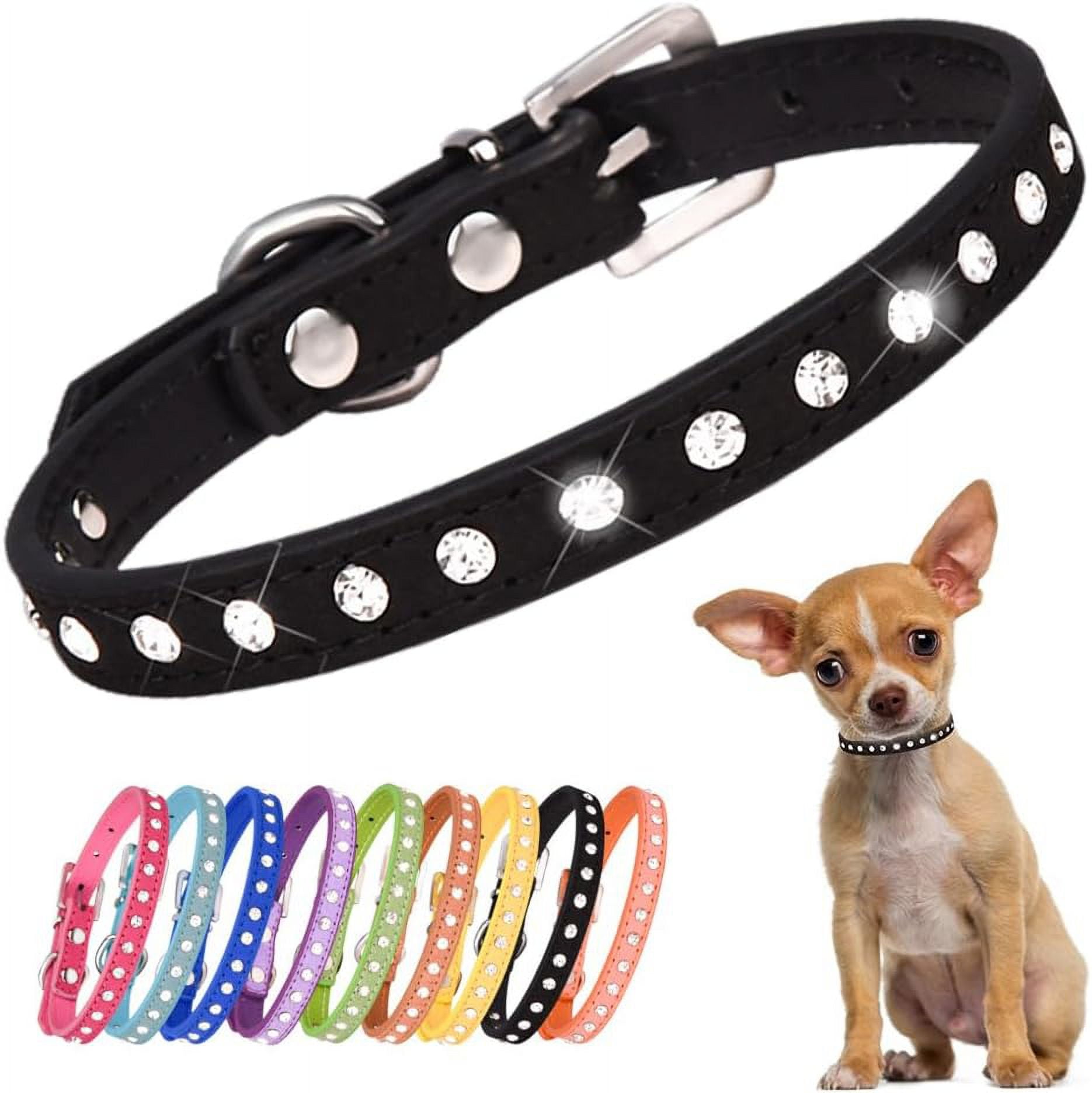 Diamond Dog Collars for Small Dogs, Pretty Sparkle Bling Puppy Collar ...