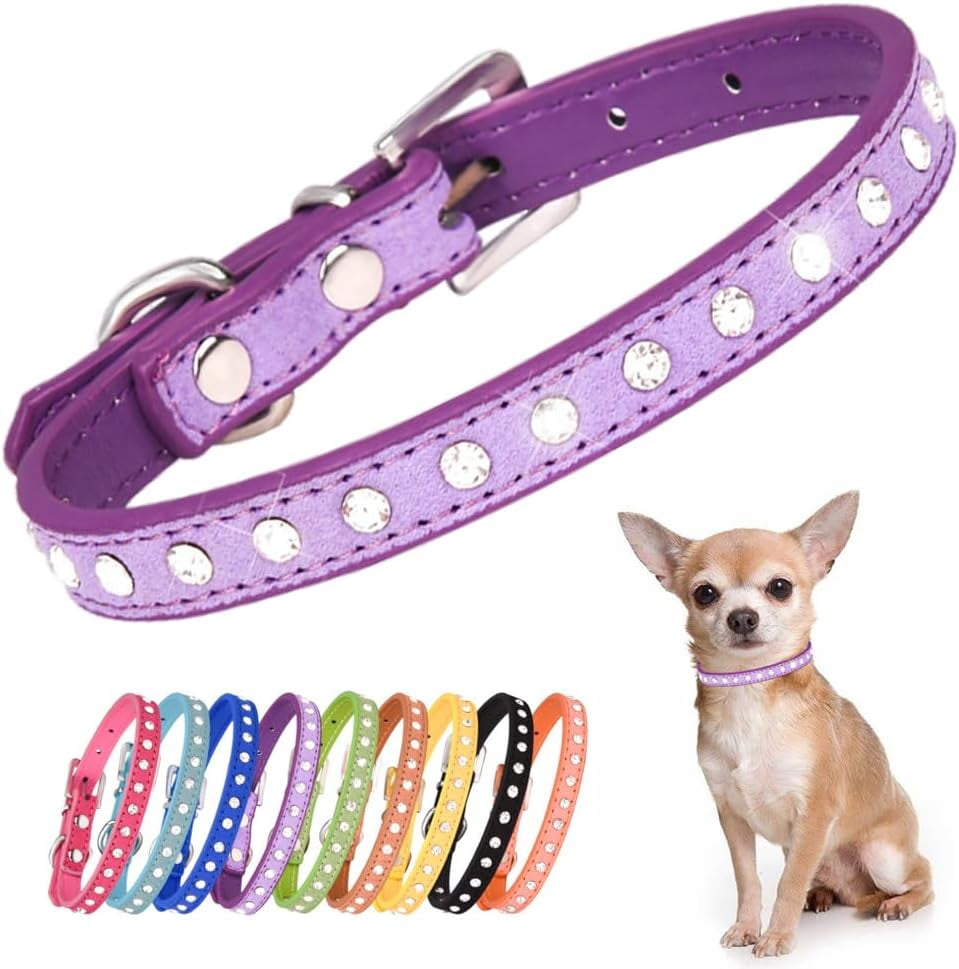 Diamond Dog Collars for Small Dogs, Pretty Sparkle Bling Puppy Collar ...