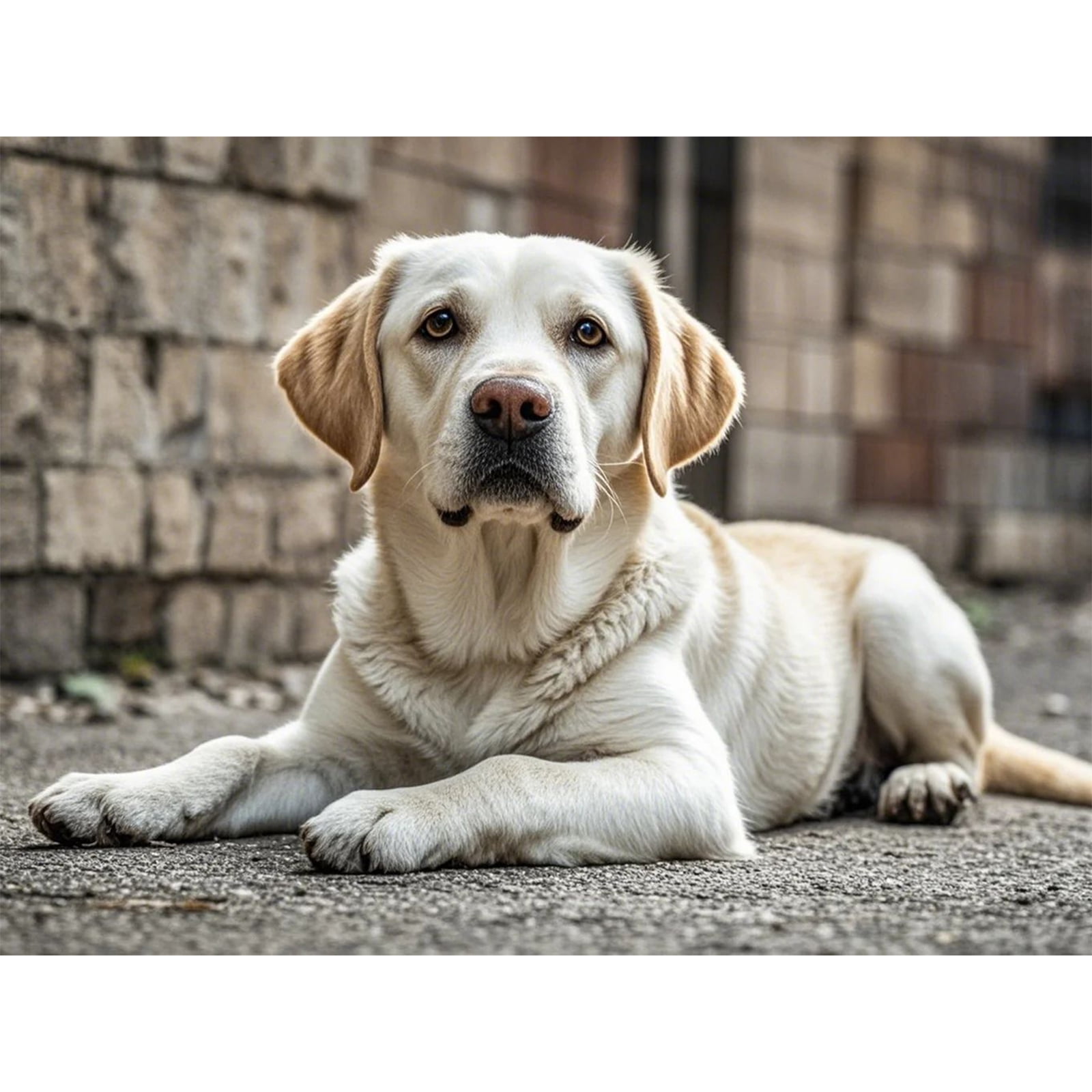 Diamond Dots Painting White Labrador Retriever 5D Diamond Art DIY Kits ...