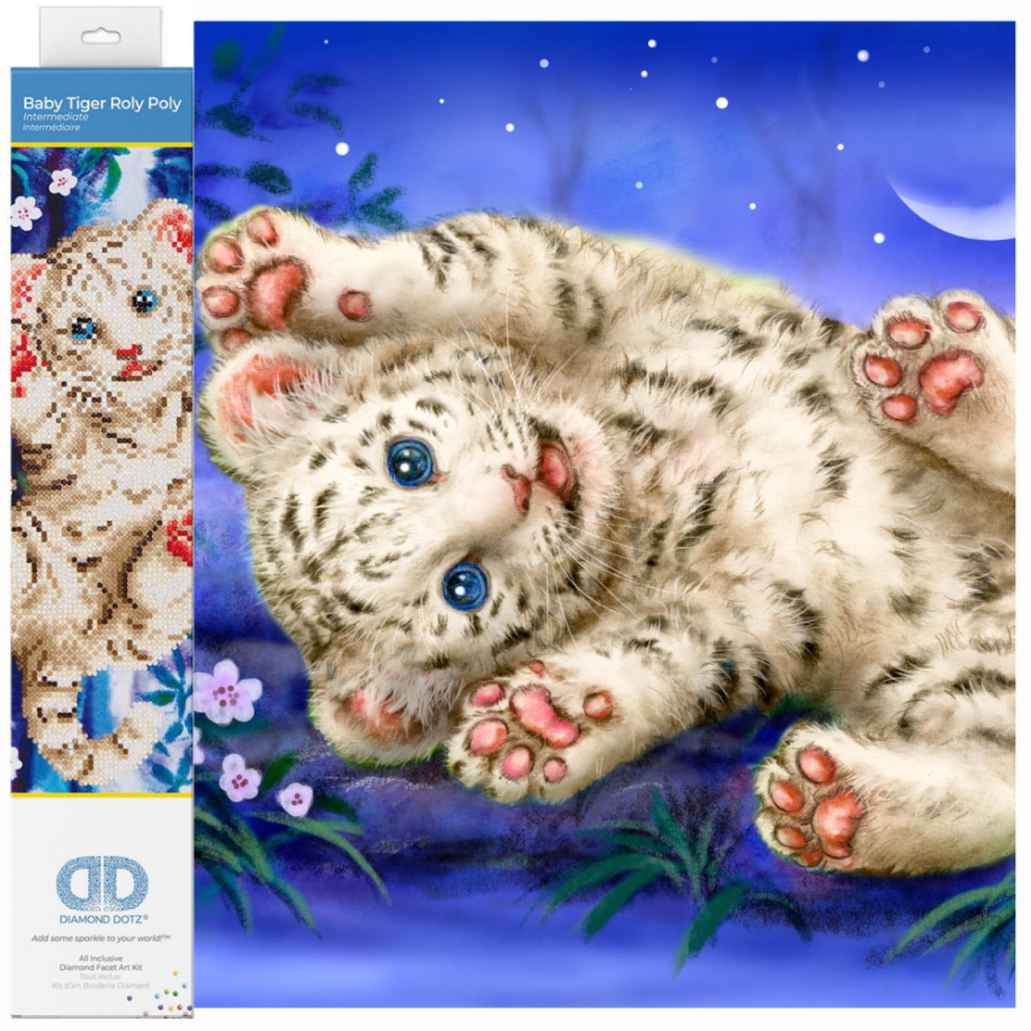 Diamond Dotz Baby Tiger Roly Poly Diamond Painting Kits for Adults ...