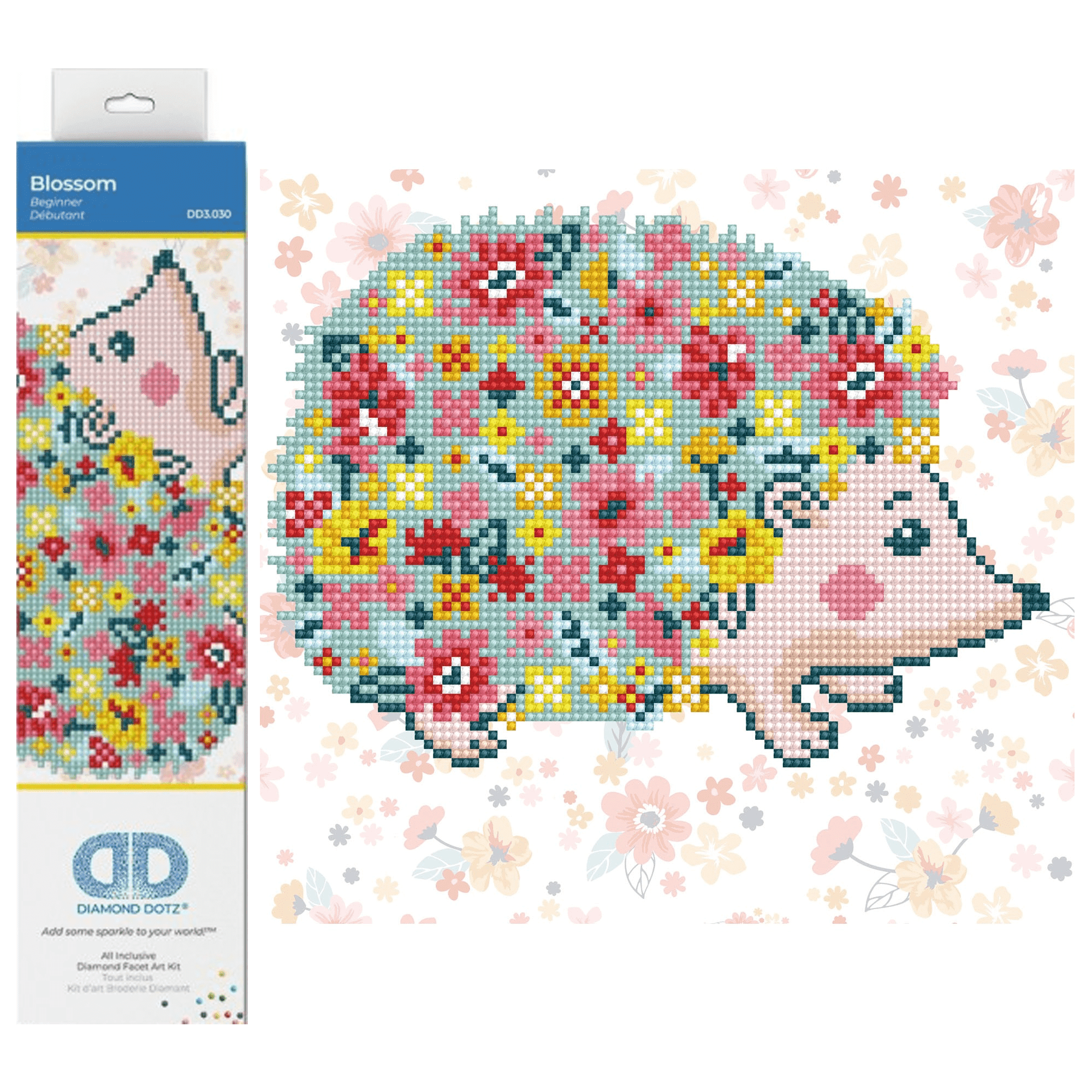 Diamond Dotz Blossom Hedgehog Diamond Painting Kits for Adults ...