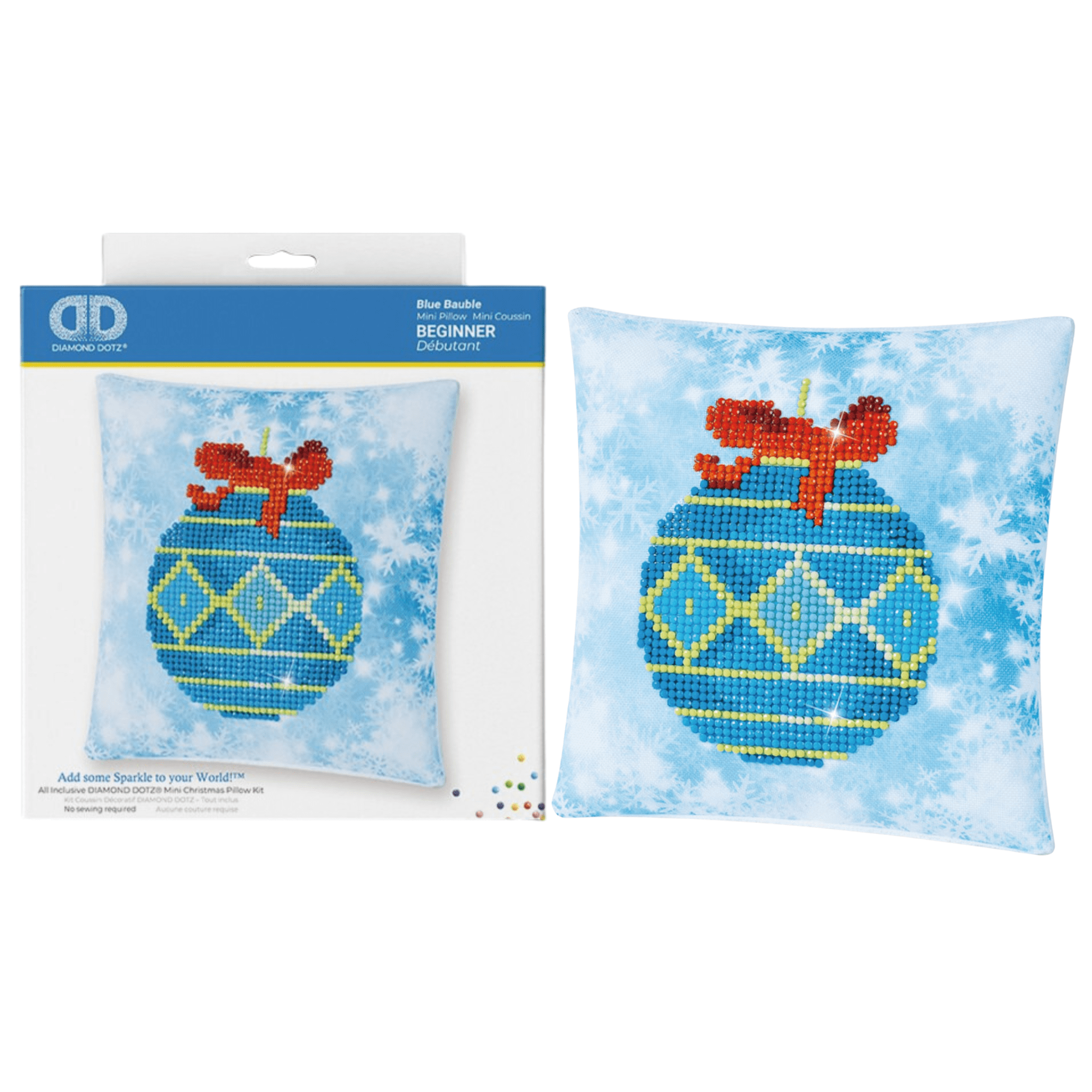 Diamond Dotz Blue Bauble Pillow Ornament Diamond Painting Kits for ...