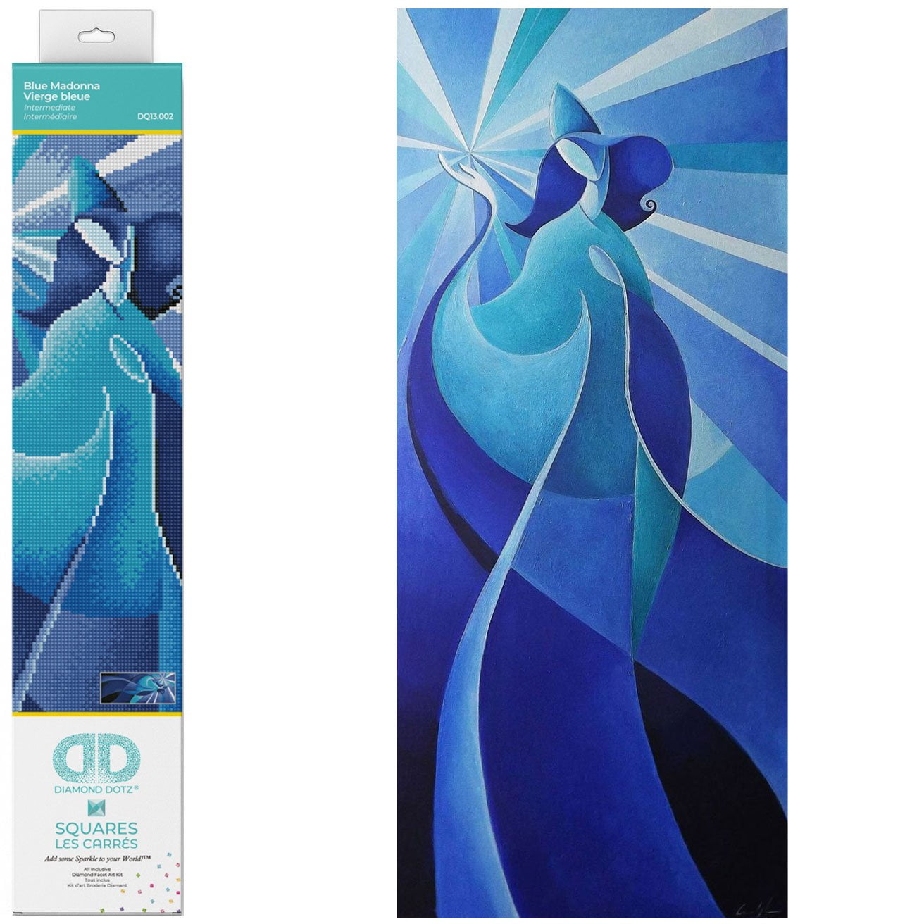 Diamond Dotz Blue Madonna Diamond Painting Kits for Adults - Diamond ...