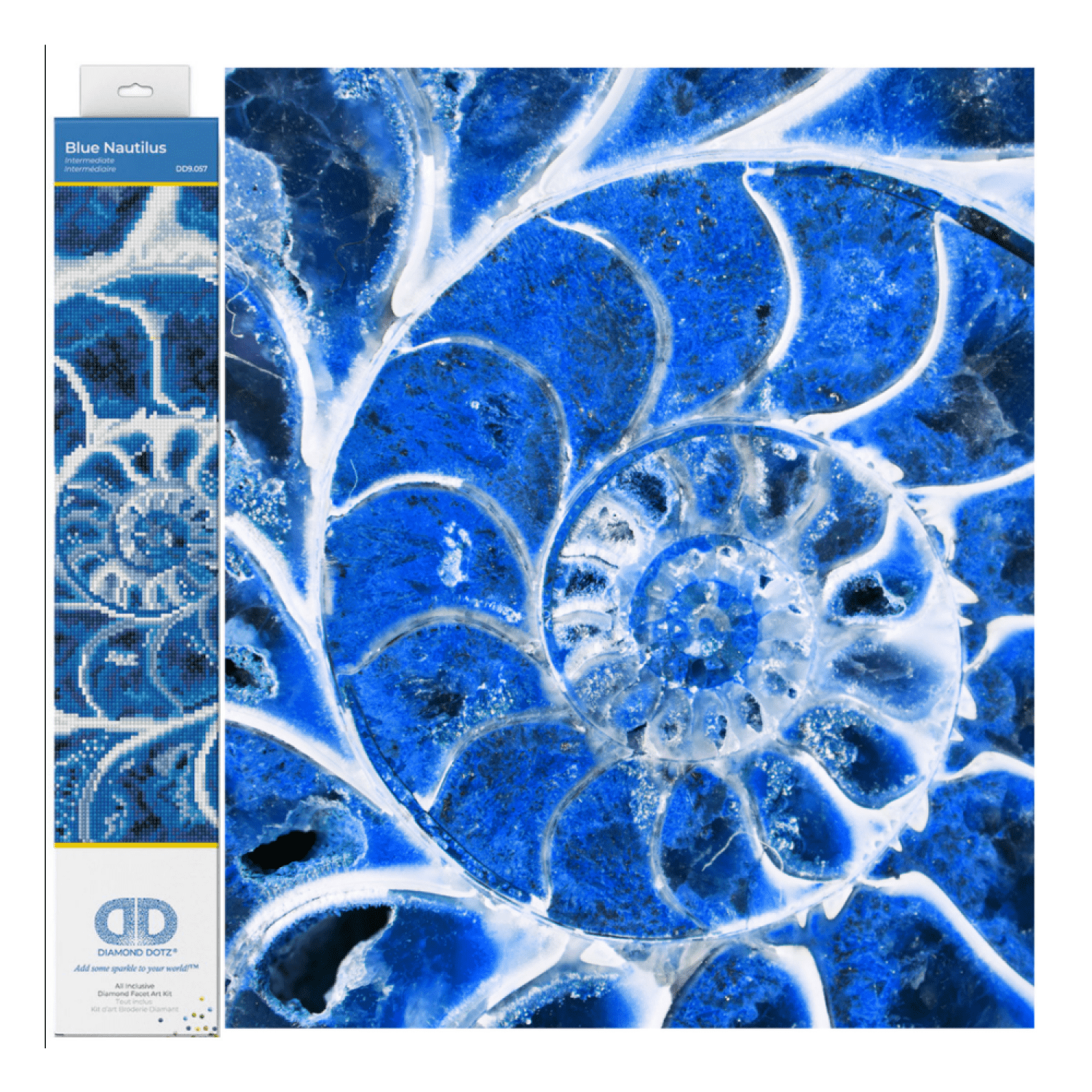 Diamond Dotz Blue Nautilus Diamond Painting Kits for Adults - Diamond ...