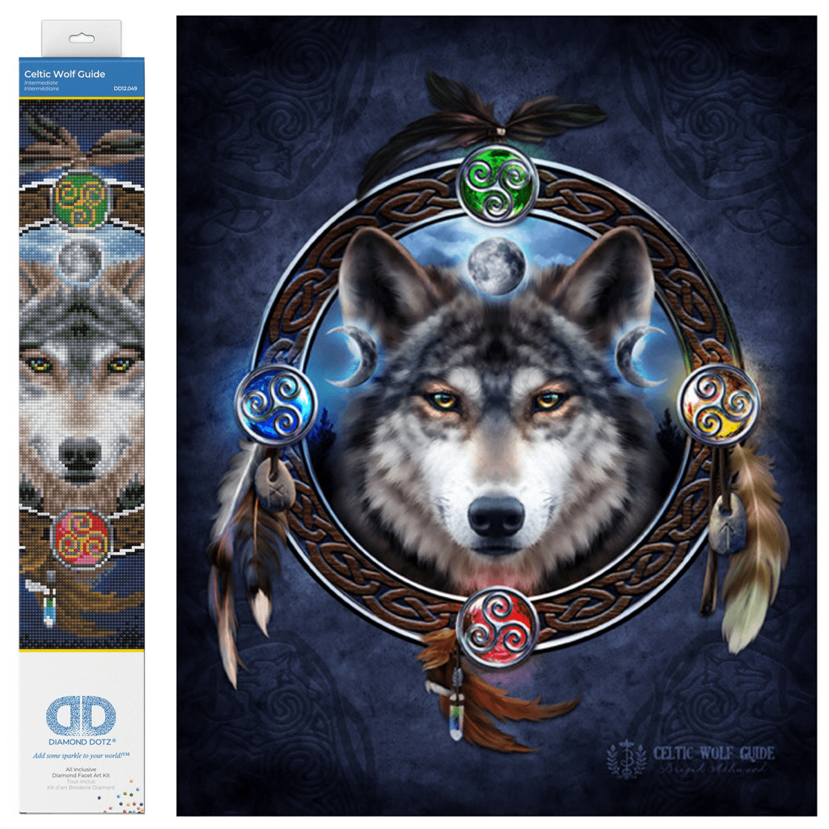 Diamond Dotz Celtic Wolf Guide Diamond Painting Kits for Adults ...