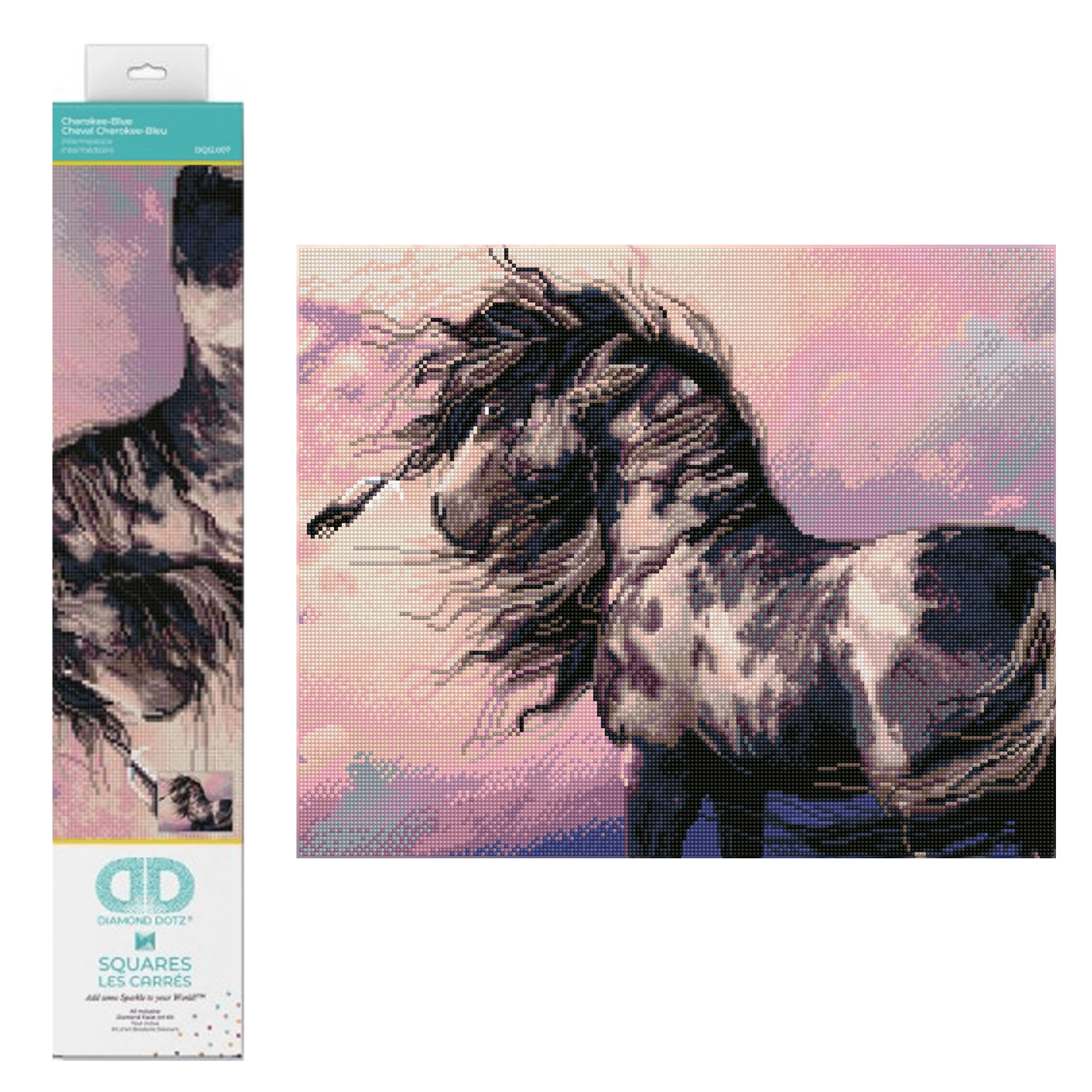 Diamond Dotz Cherokee-Blue Horse Diamond Painting Kits for Adults ...