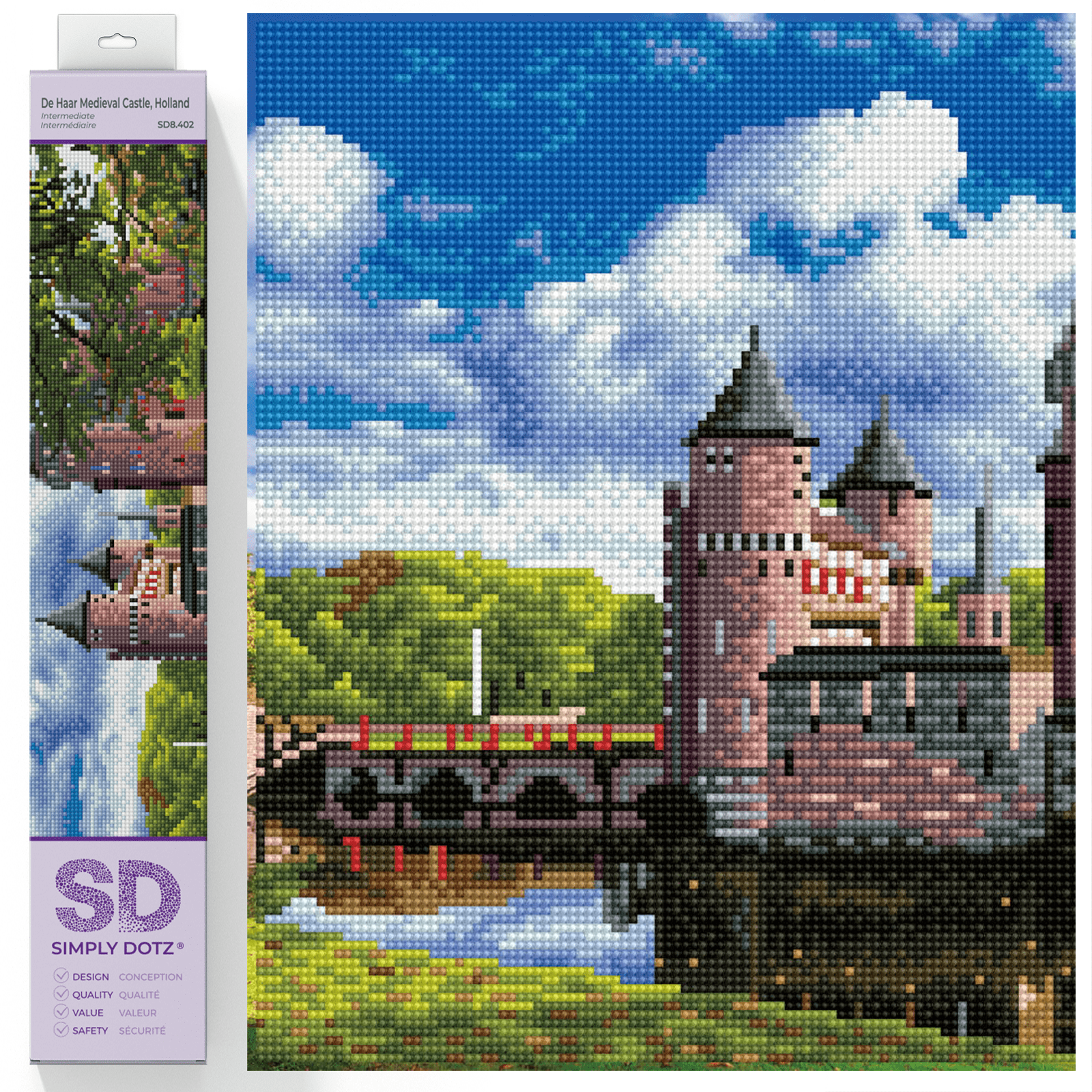 Diamond Dotz De Haar Medieval Castle- Holland Diamond Painting Kits for ...