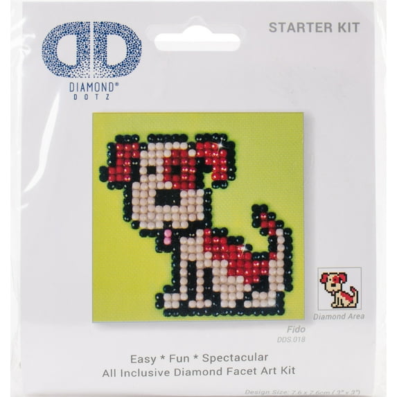 Diamond Dotz Diamond Embroidery Facet Art Kit 4.75"X4.75"-Fido ...