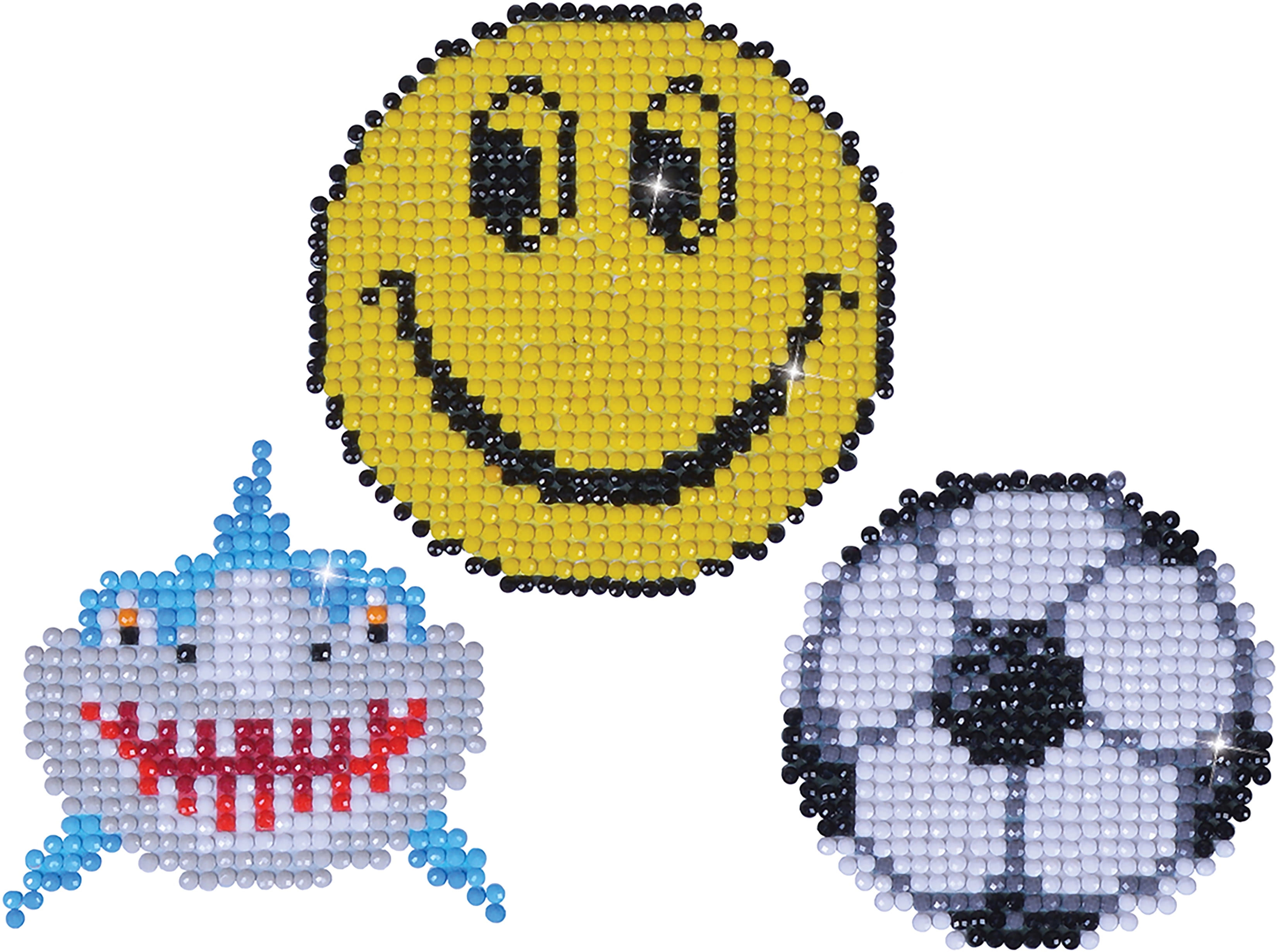 Diamond Dotz Diamond Magnets Facet Art Kit-Assorted Smile 3/Pkg ...