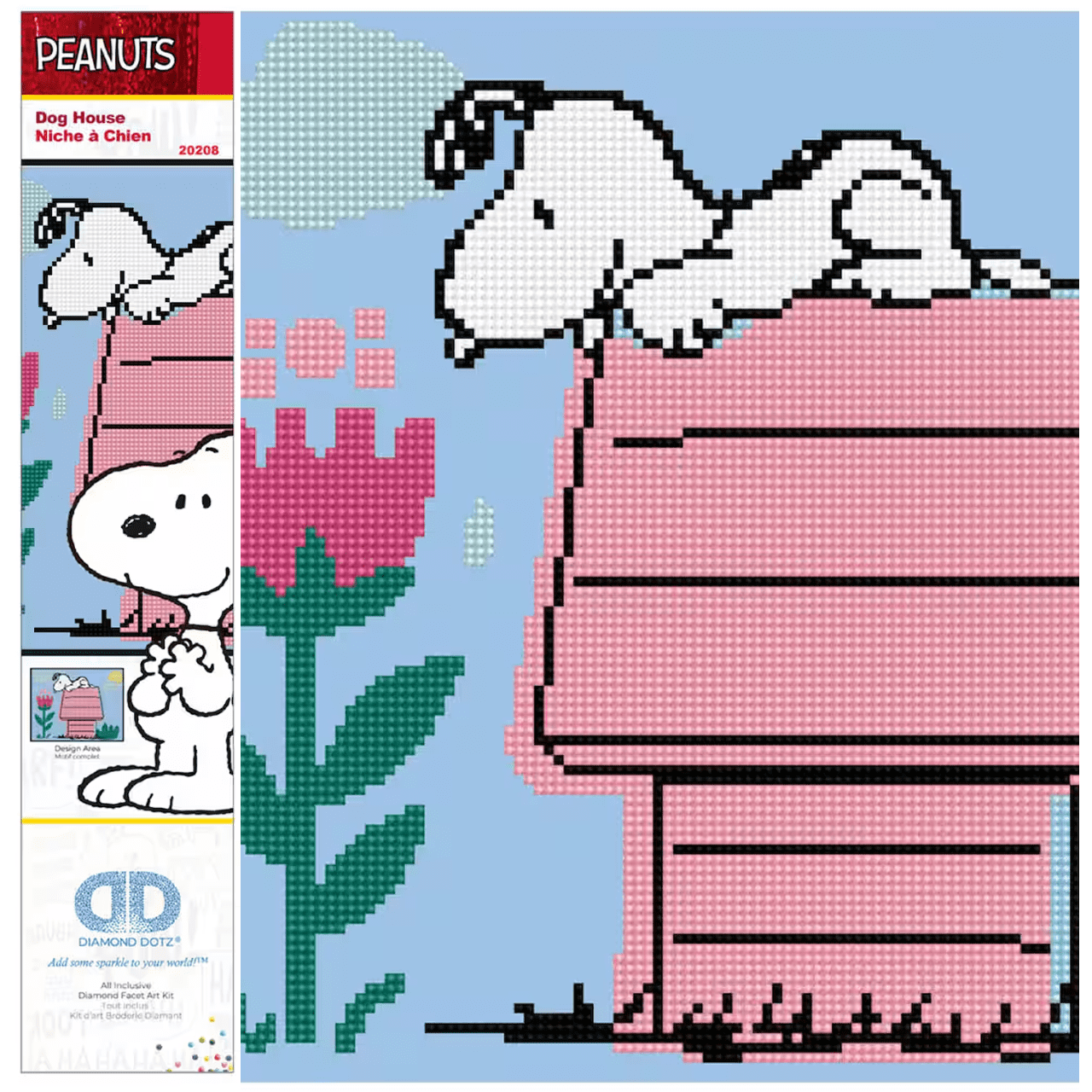 Diamond Dotz Dog House (Peanuts) Snoopy Diamond Painting Kits for ...