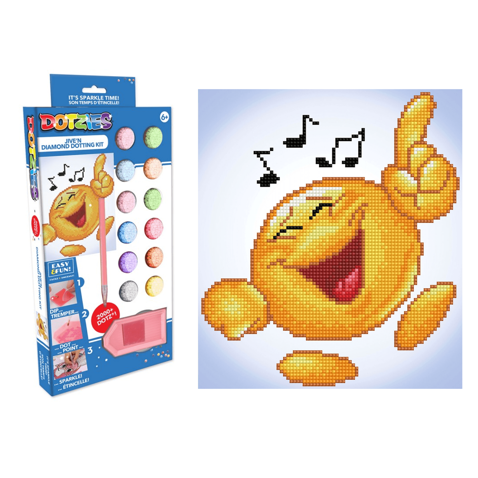 Diamond Dotz Dotzies Jive'n Music Diamond Painting Kits for Kids ...