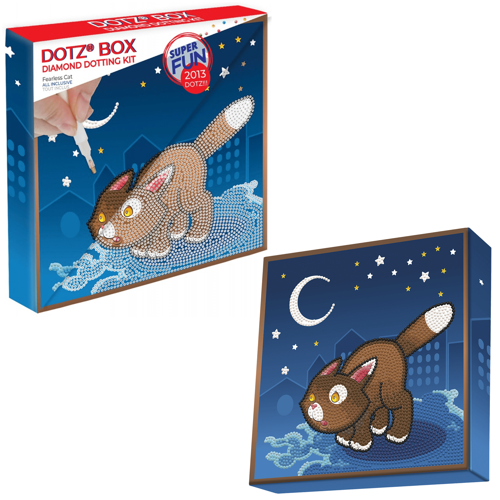 Diamond Dotz Fearless Cat Dotz Box Animal Diamond Painting Kits for ...