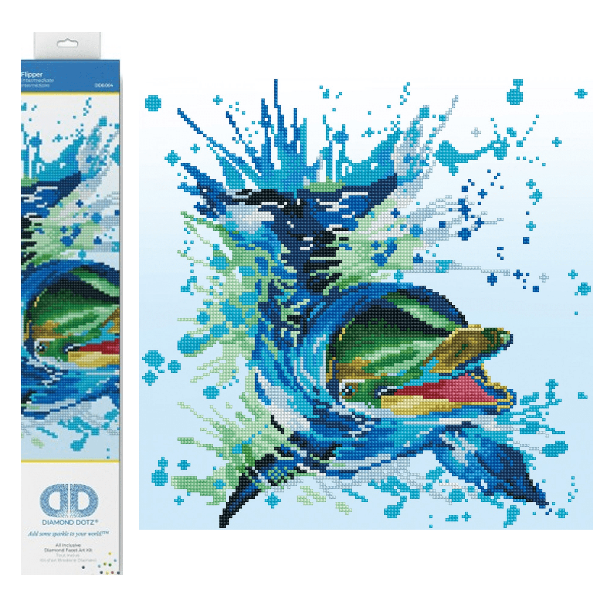 Diamond Dotz Flipper Dolphin Diamond Painting Kits for Adults - Diamond ...