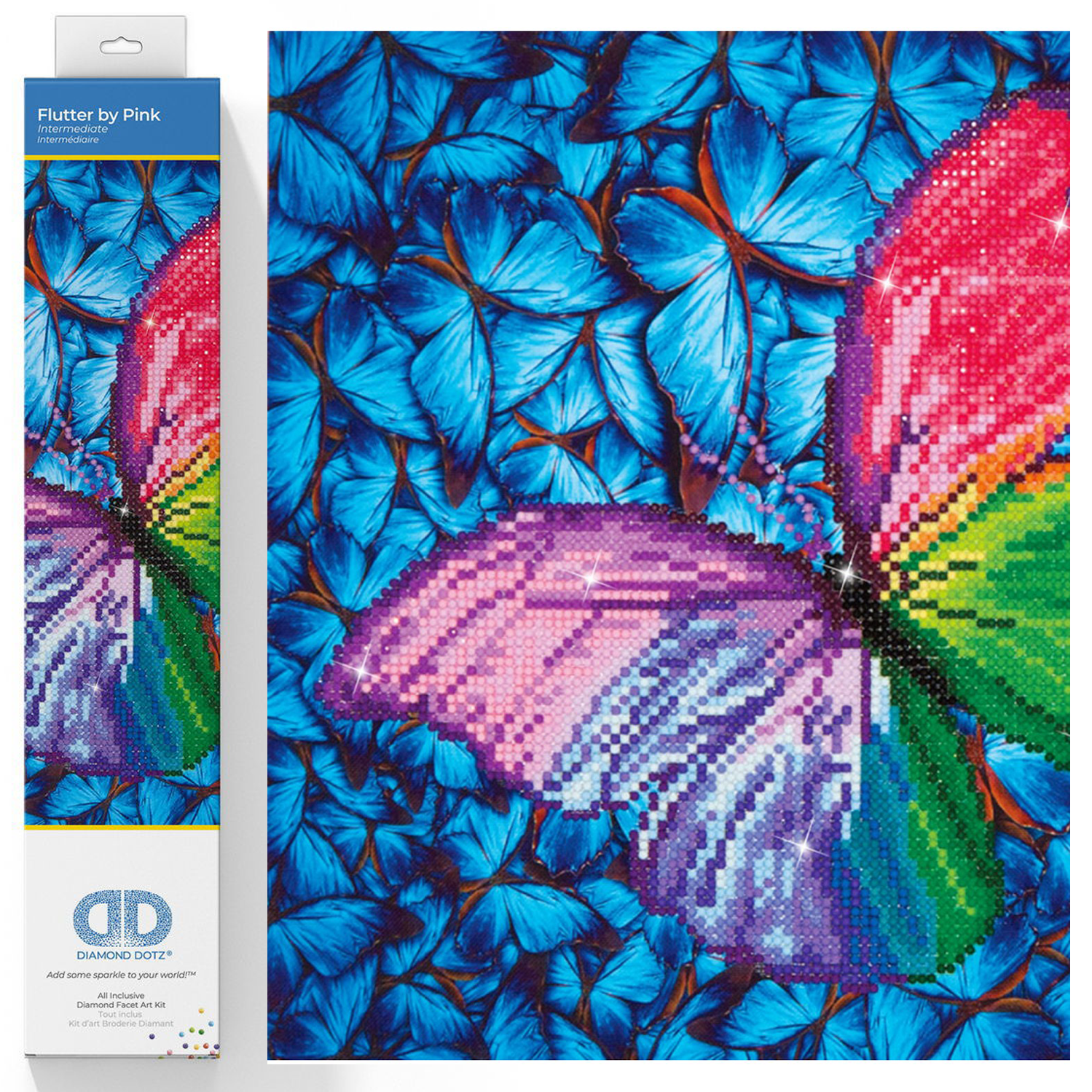Diamond Dotz Flutter by Pink Butterflies Diamond Painting Kits for ...