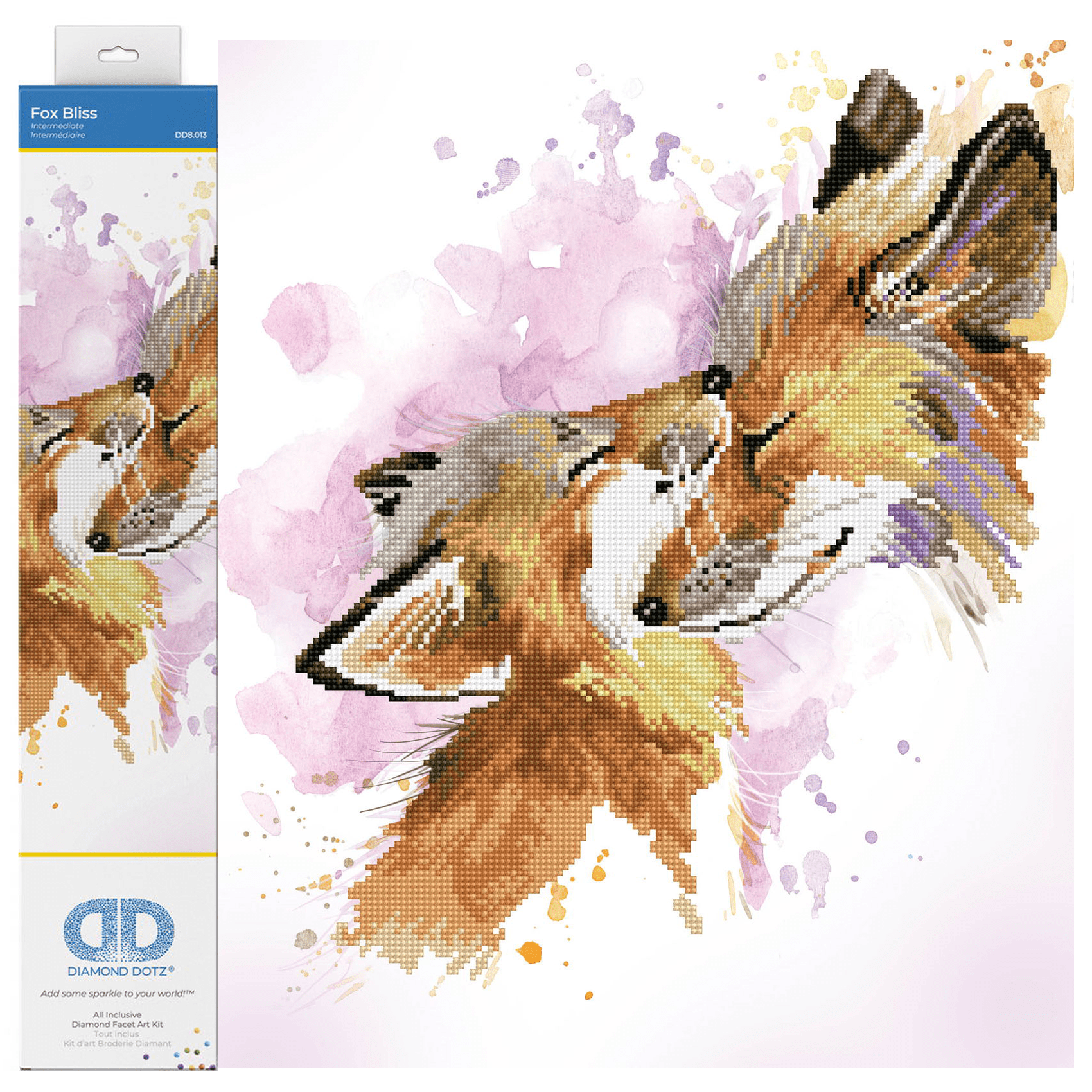 Diamond Dotz Fox Bliss Animal Diamond Painting Kits for Adults ...