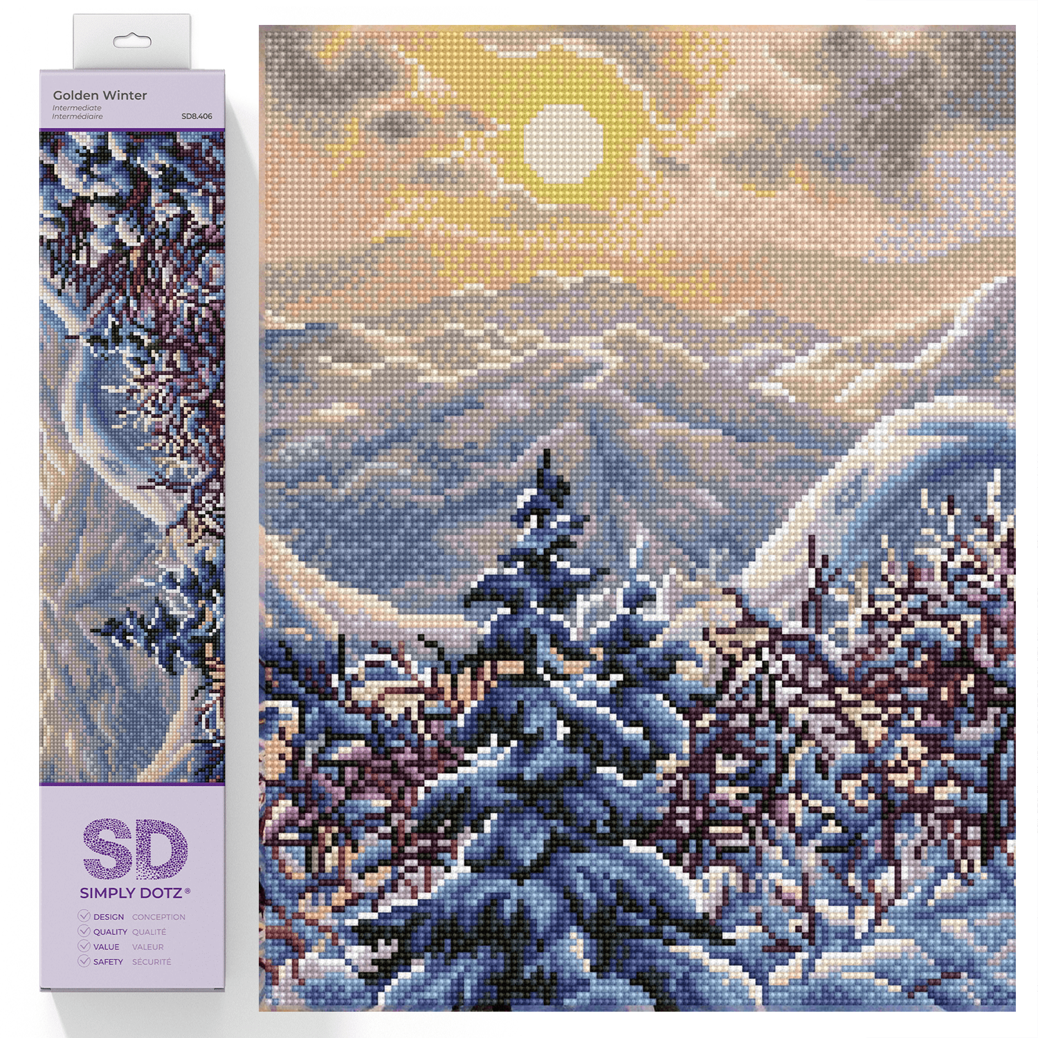 Diamond Dotz Golden Winter Diamond Painting Kits for Adults - Diamond Art Kits a Relaxing ...