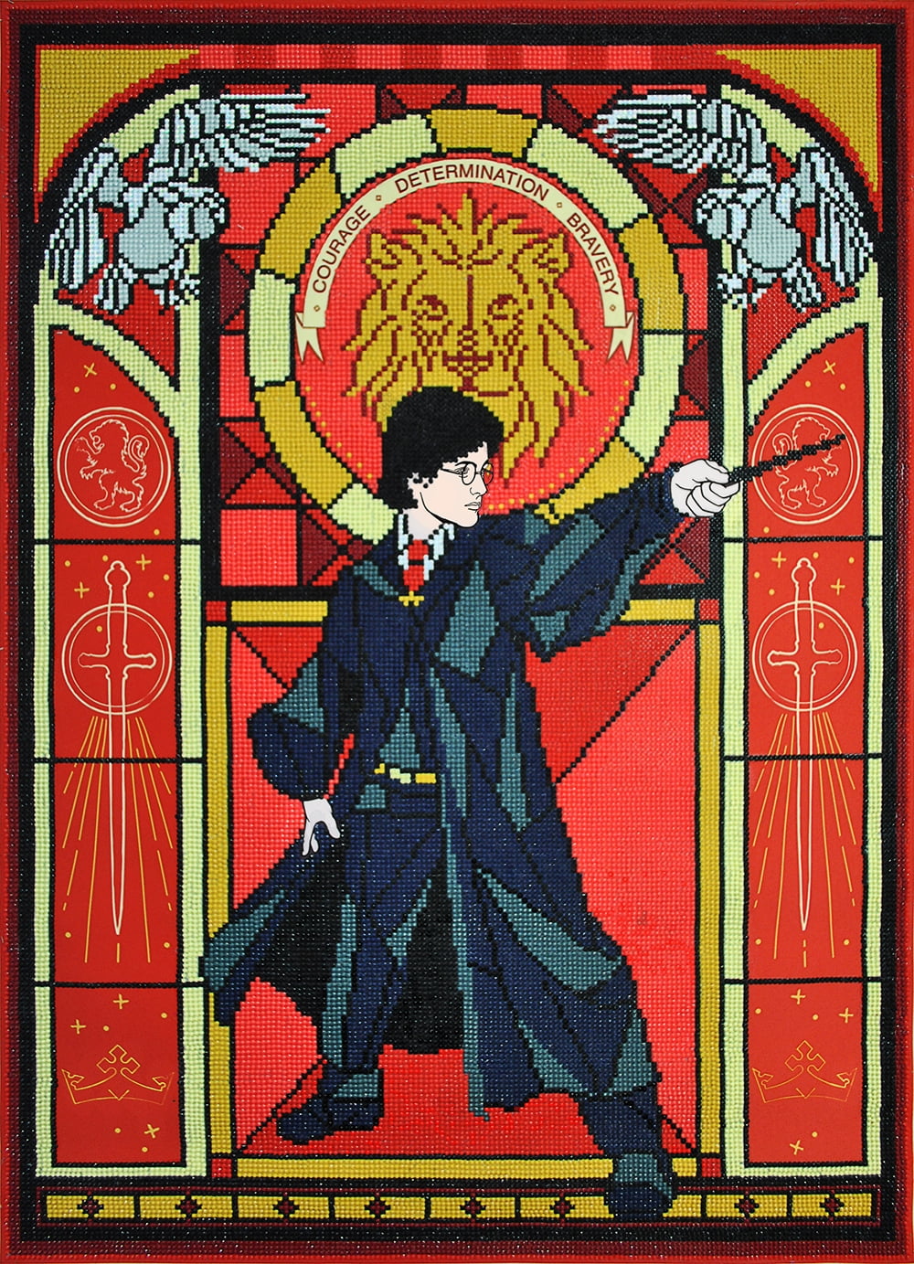 Diamond Dotz Harry Potter Harry Stained Glass Diamond Painting Kits for ...