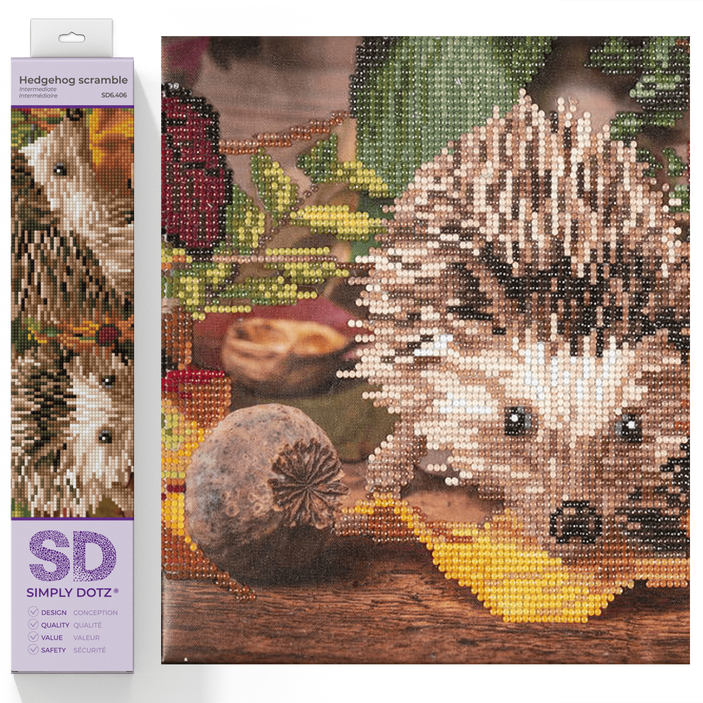Diamond Dotz Hedgehog scramble Diamond Painting Kits for Adults ...