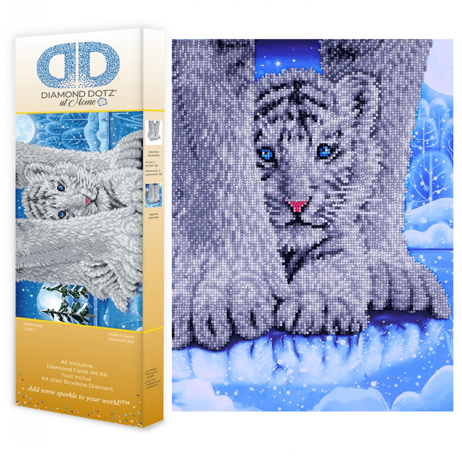 Diamond Dotz at Home Hide N Seek Diamond Art Kits for Adults Diamond Painting Kit a Relaxing Creative Craft Kit with Dotz Gems 19.7x15.7