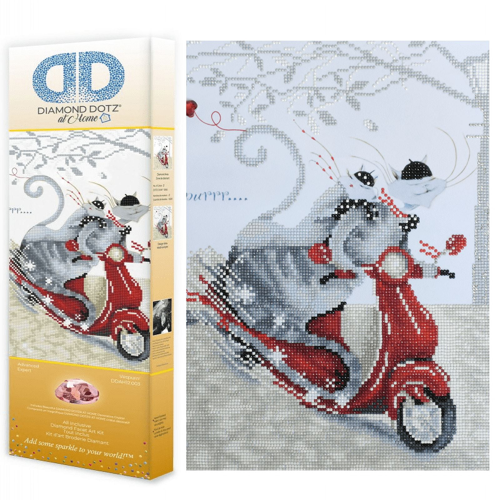 Diamond Dotz at Home - Vespurrr, Partial Drill, Round Dotz, Diamond Painting Kits, Diamond Art ...