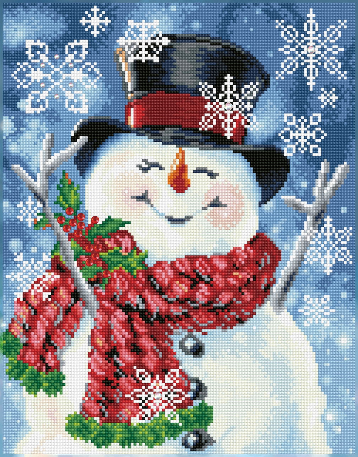 Diamond Dotz Joyful Jolly Snowman Diamond Painting Kits for Adults ...