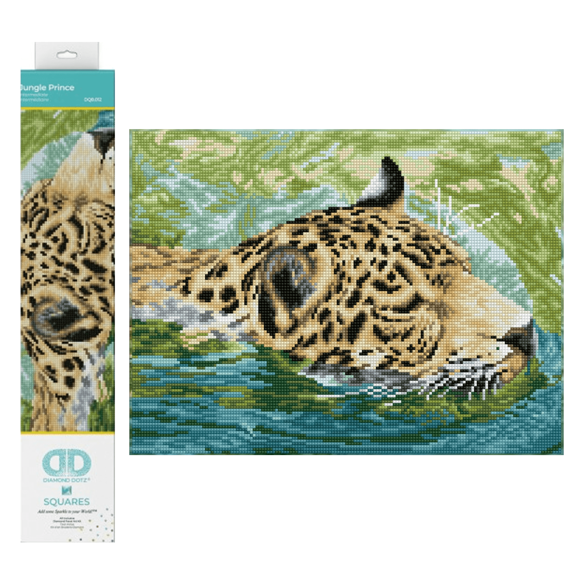 Diamond Dotz Jungle Prince Animal Diamond Painting Kits for Adults ...