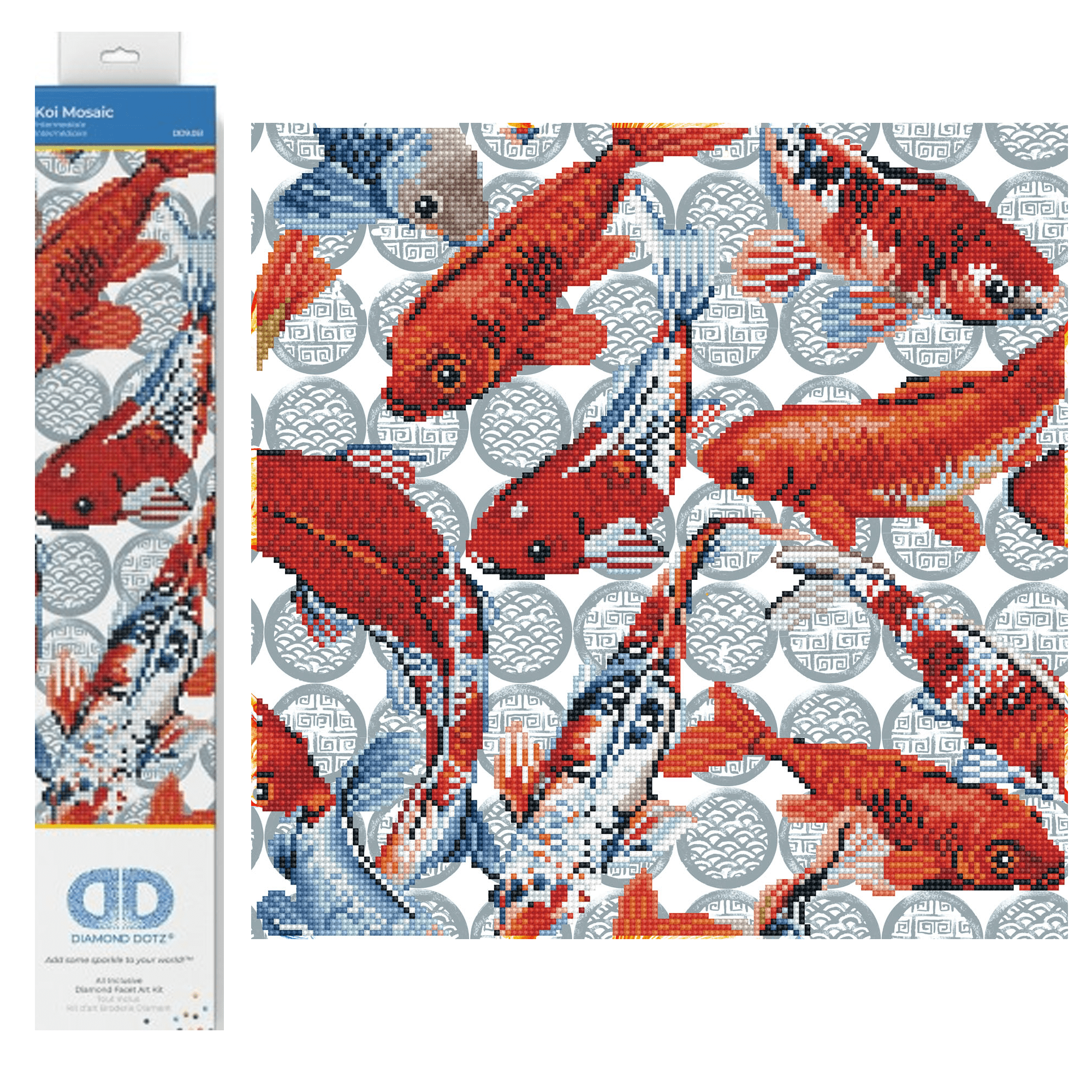 Diamond Dotz Koi Mosaic Fish Diamond Painting Kits for Adults - Diamond ...