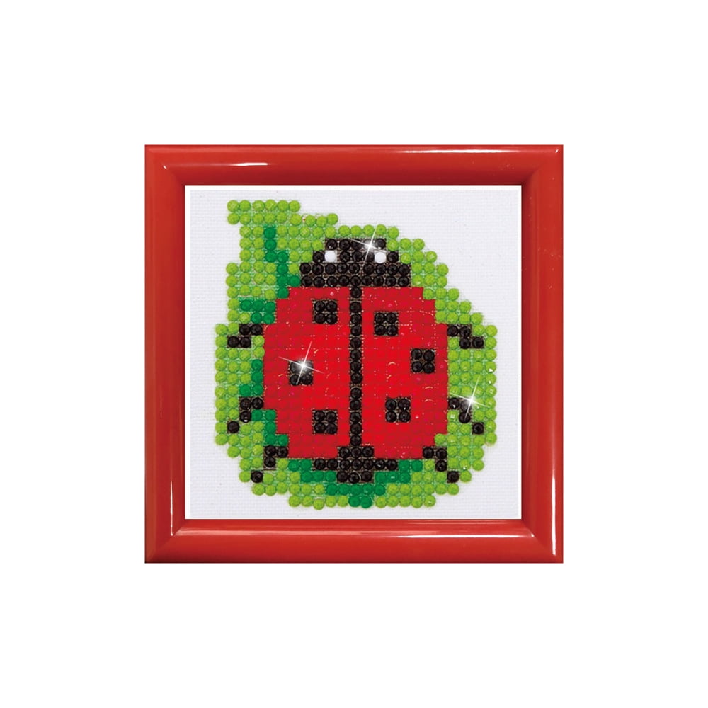 Diamond Dotz Lady Luck Kit with Frame Ladybug Diamond Painting Kits for ...