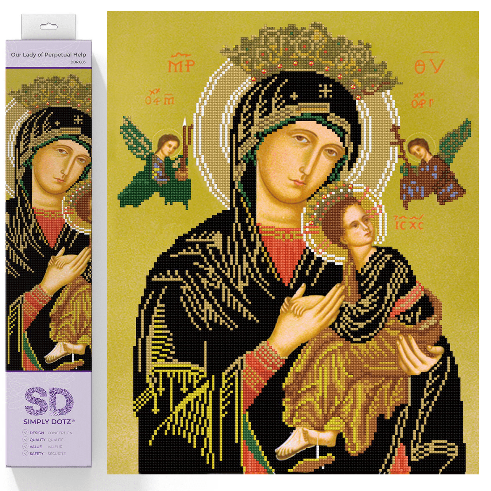 Diamond Dotz Our Lady of Perpetual Help Portrait Diamond Painting Kits ...