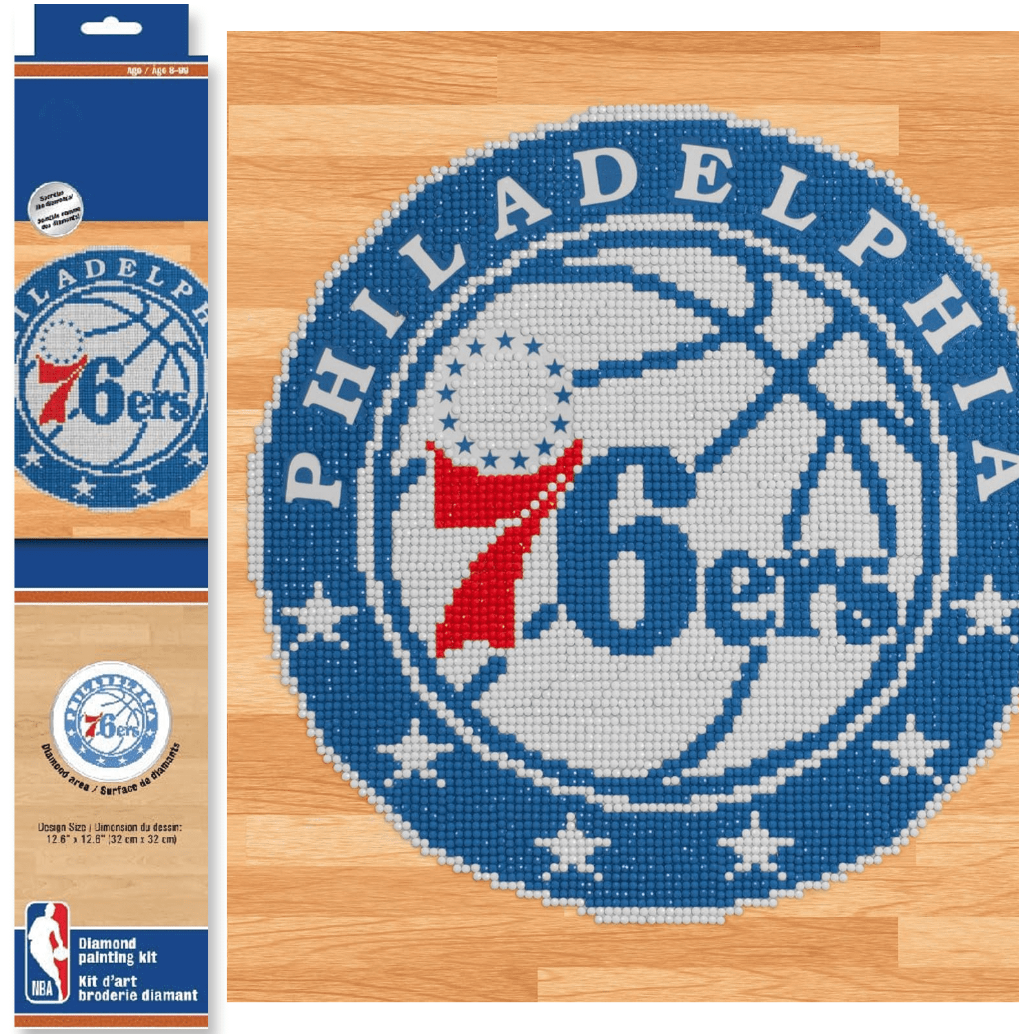 Diamond Dotz NBA Philadelphia 76ersx Basketball Diamond Painting Kits ...
