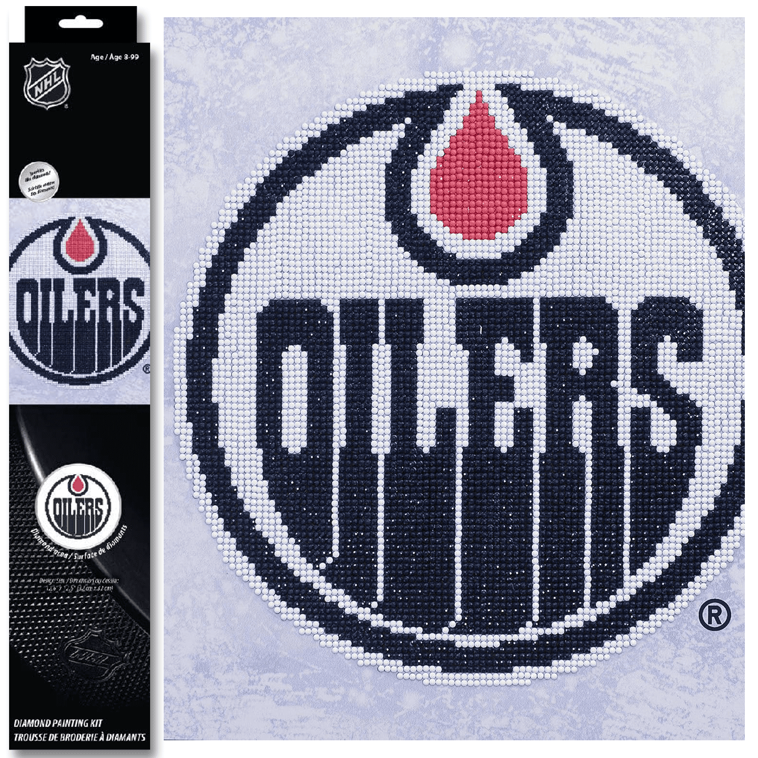 Diamond Dotz NHL Edmonton Oilers Hockey Diamond Painting Kits for ...