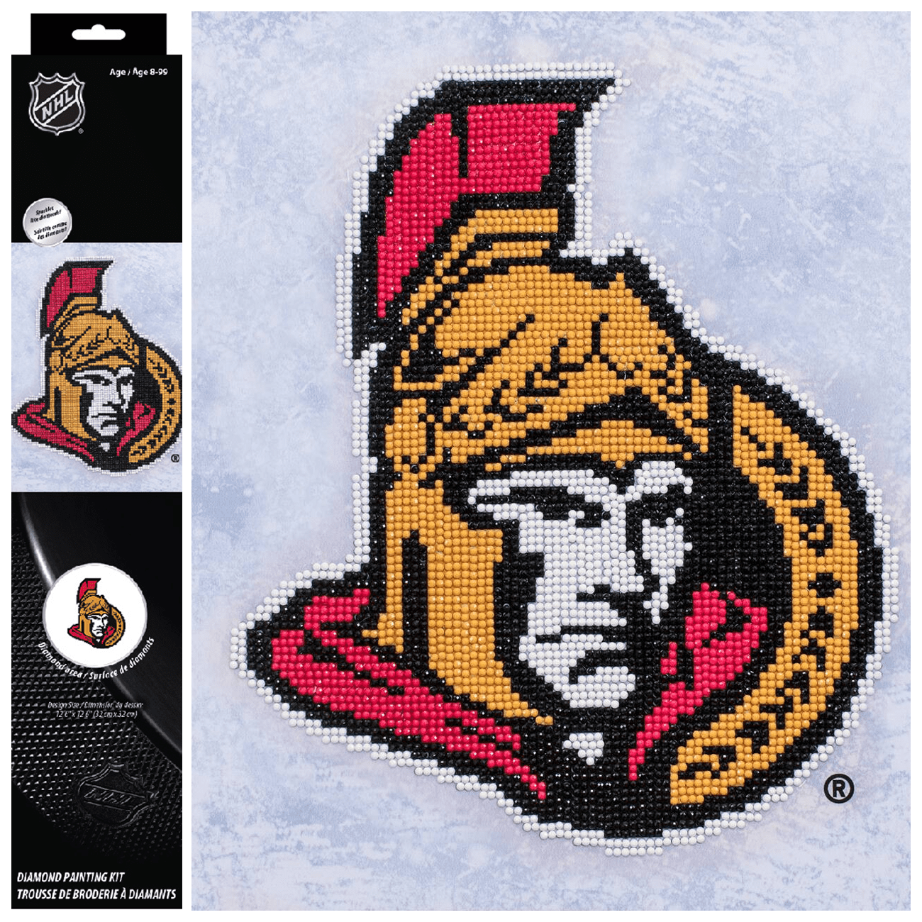 Diamond Dotz NHL Ottawa Senators Hockey Diamond Painting Kits for ...