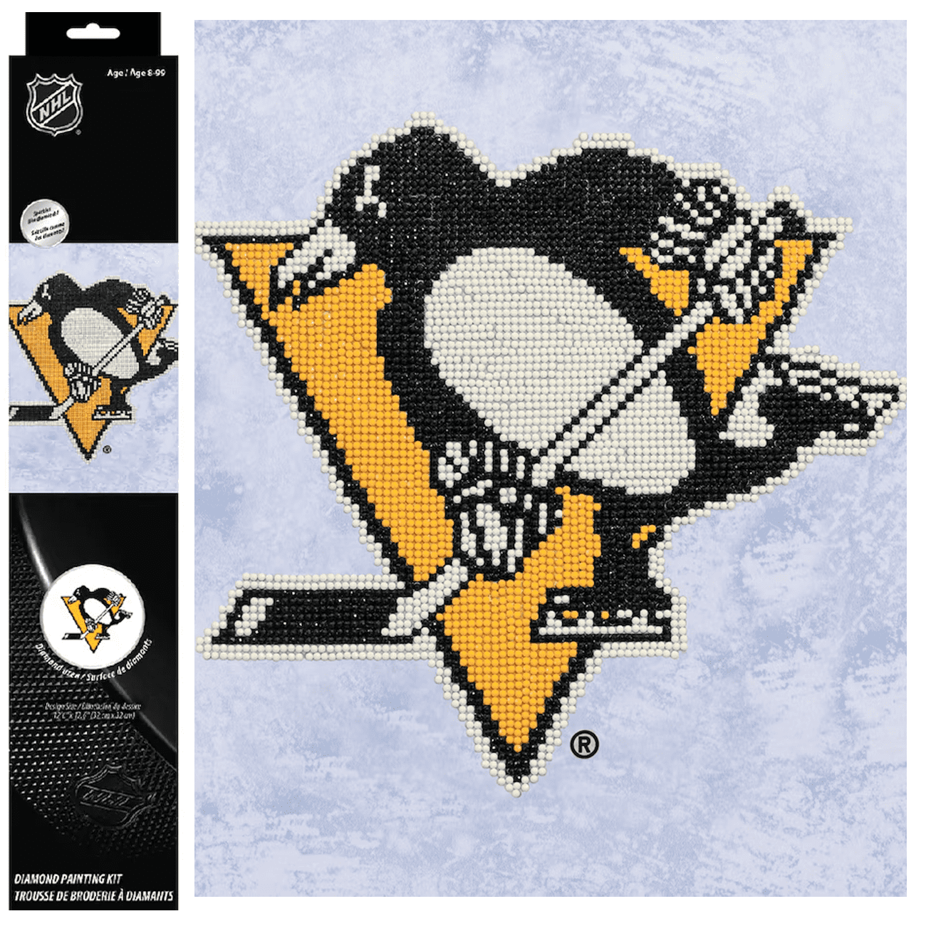 Diamond Dotz NHL Pittsburgh Penguins Diamond Painting Kits for Adults ...