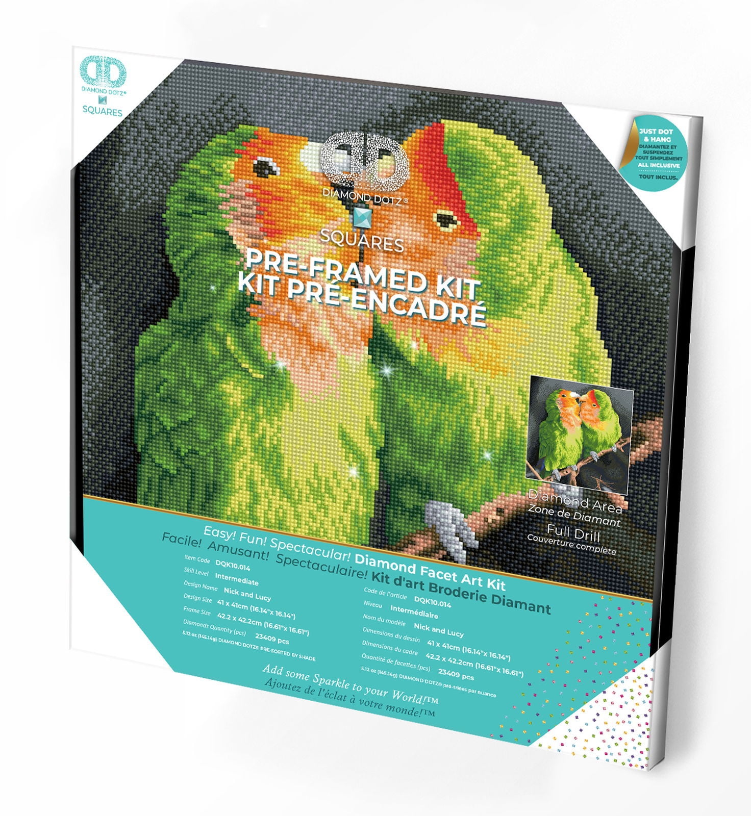 Diamond Dotz Nick and Lucy - Pre-Framed Kit Birds Diamond Painting Kits ...