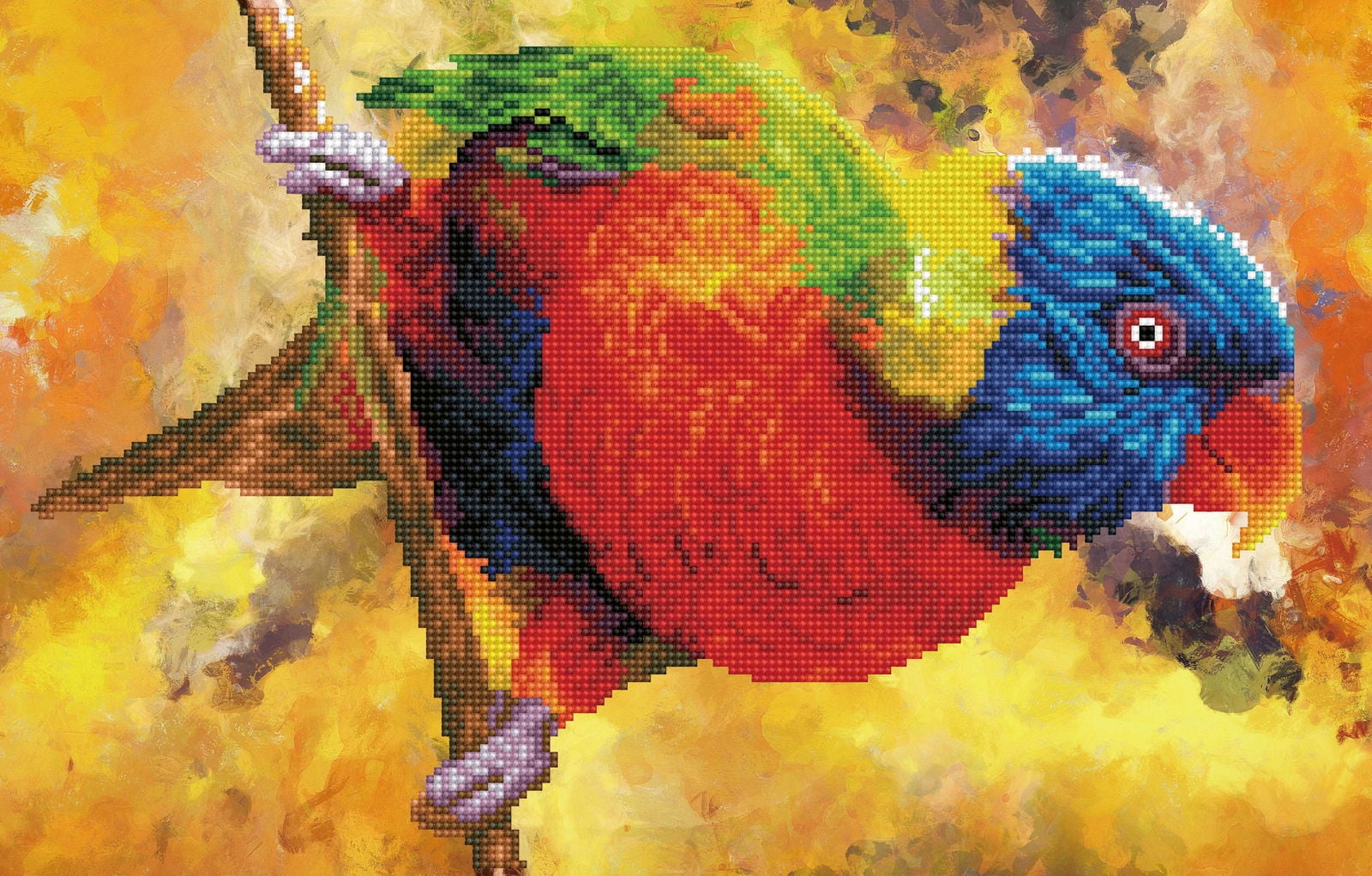 Diamond Dotz Rainbow Perch Bird Diamond Painting Kits for Adults ...