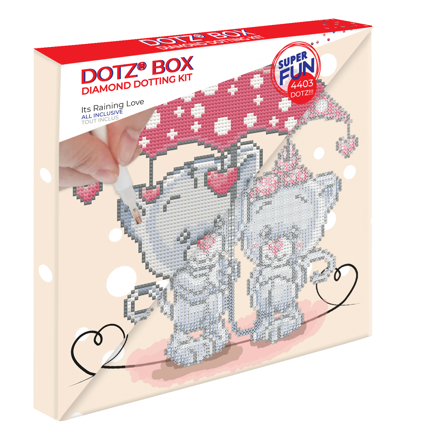 Diamond Dotz Its Raining Love Dotz Box Valentines Diamond Painting Kits ...