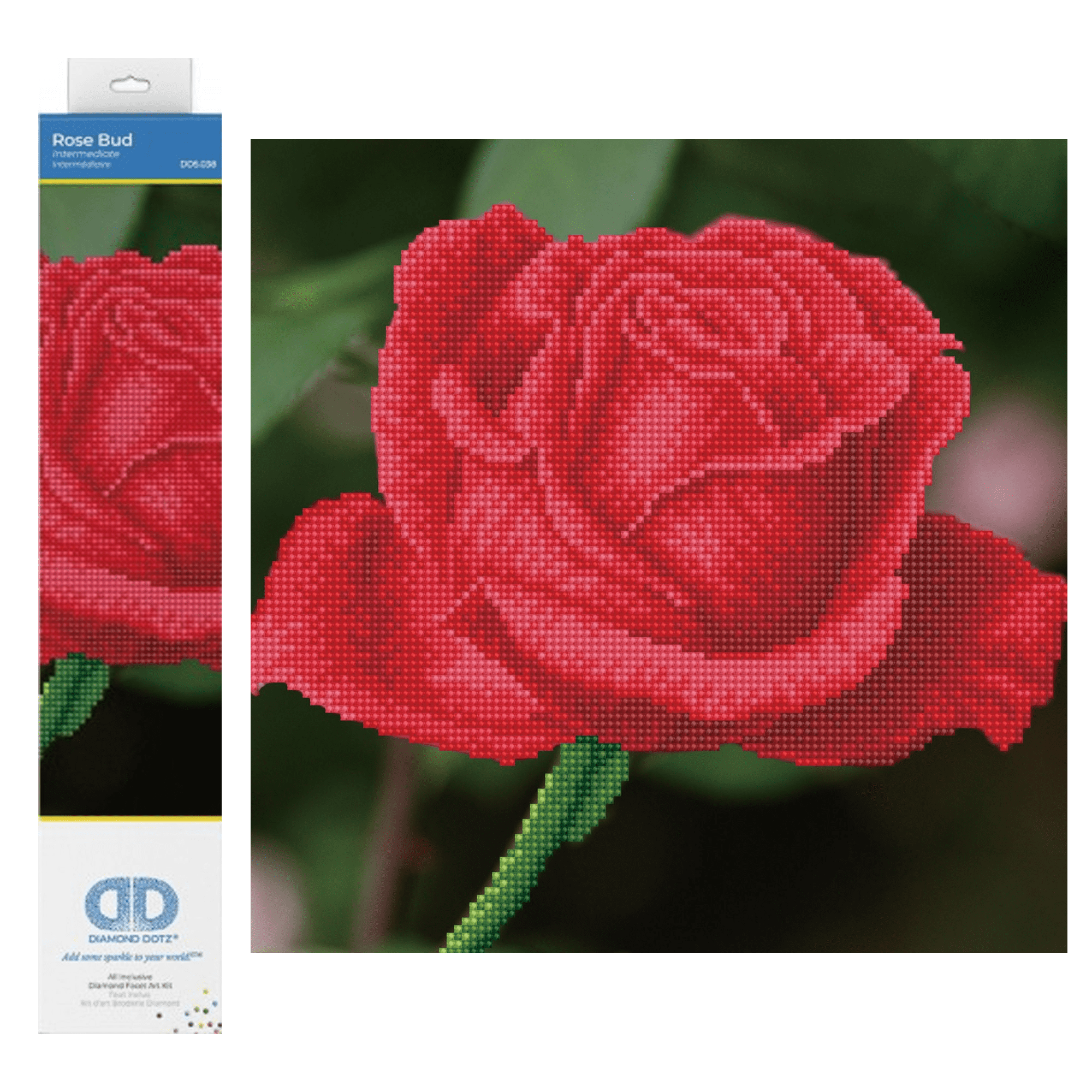 Diamond Dotz Rose Bud Flower Diamond Painting Kits for Adults - Diamond ...