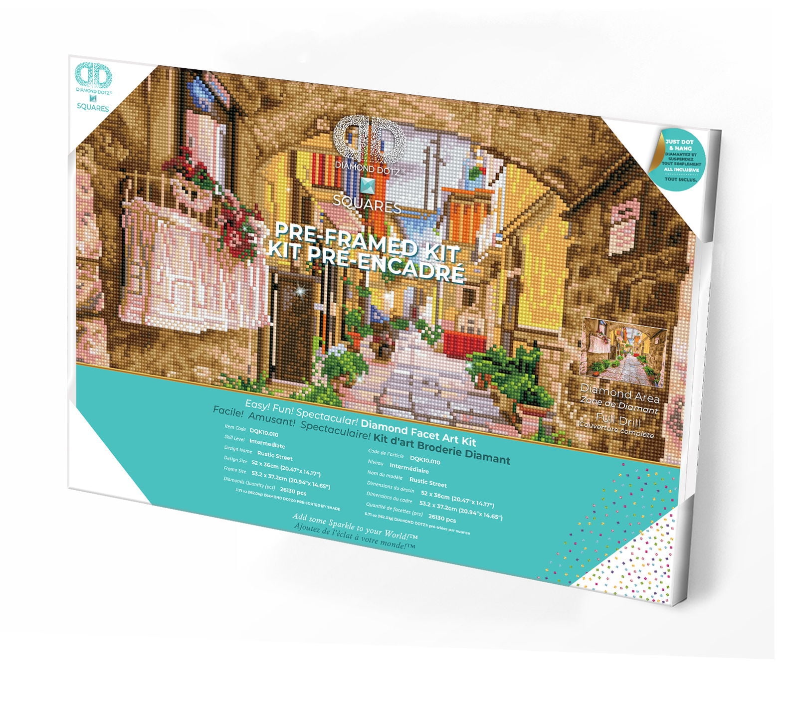 Diamond Dotz Rustic Street - Pre-Framed Kit Landscape Diamond Painting ...