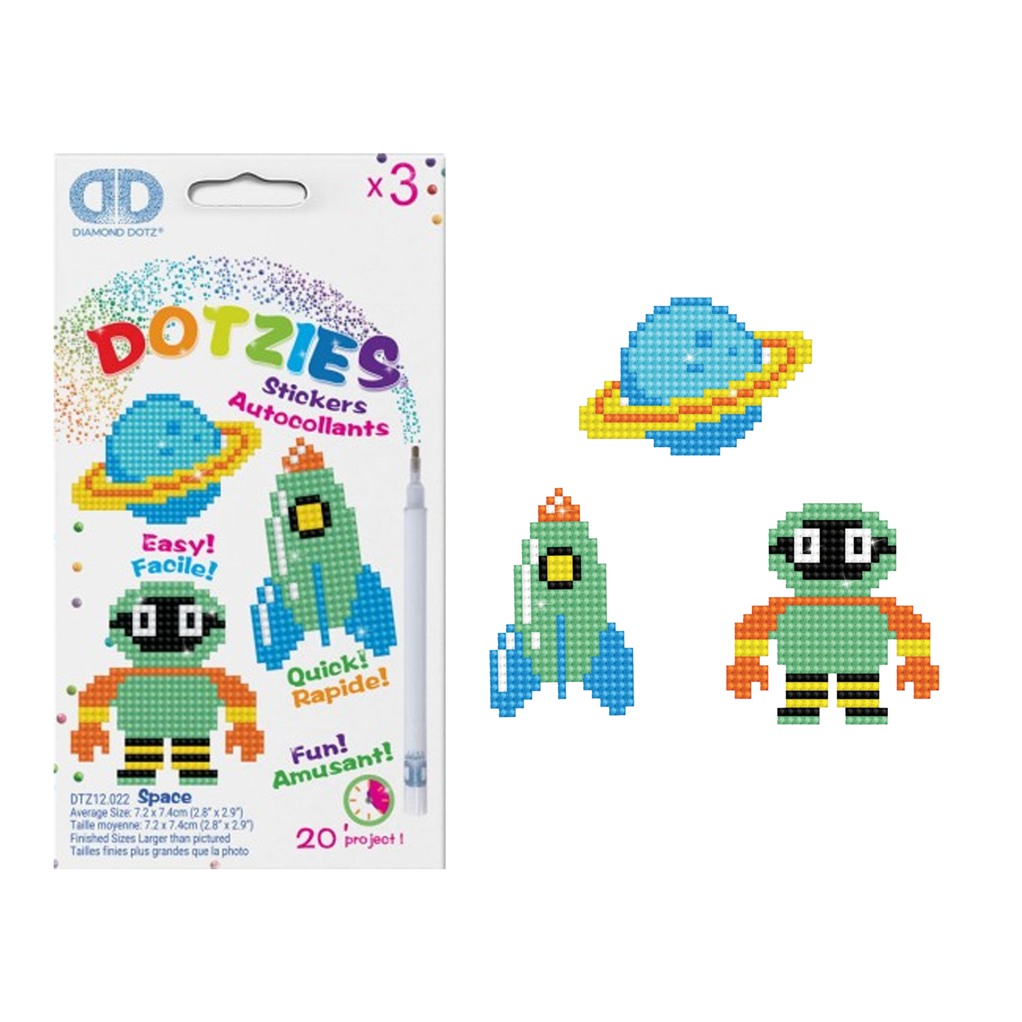 Diamond Dotz SPACE Diamond Painting Kits for Kids - Diamond Art Kits a Relaxing Creative Craft ...
