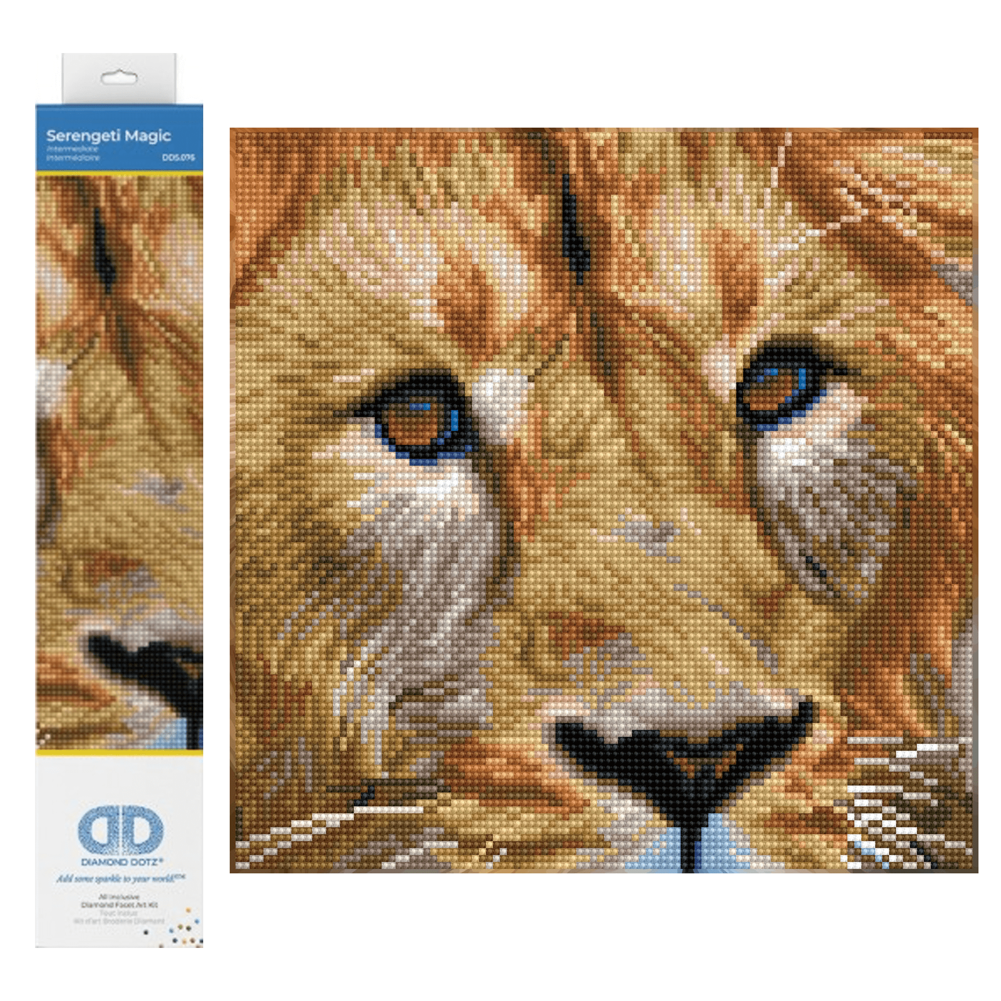 Diamond Dotz Serengeti Magic Lion Diamond Painting Kits for Adults ...