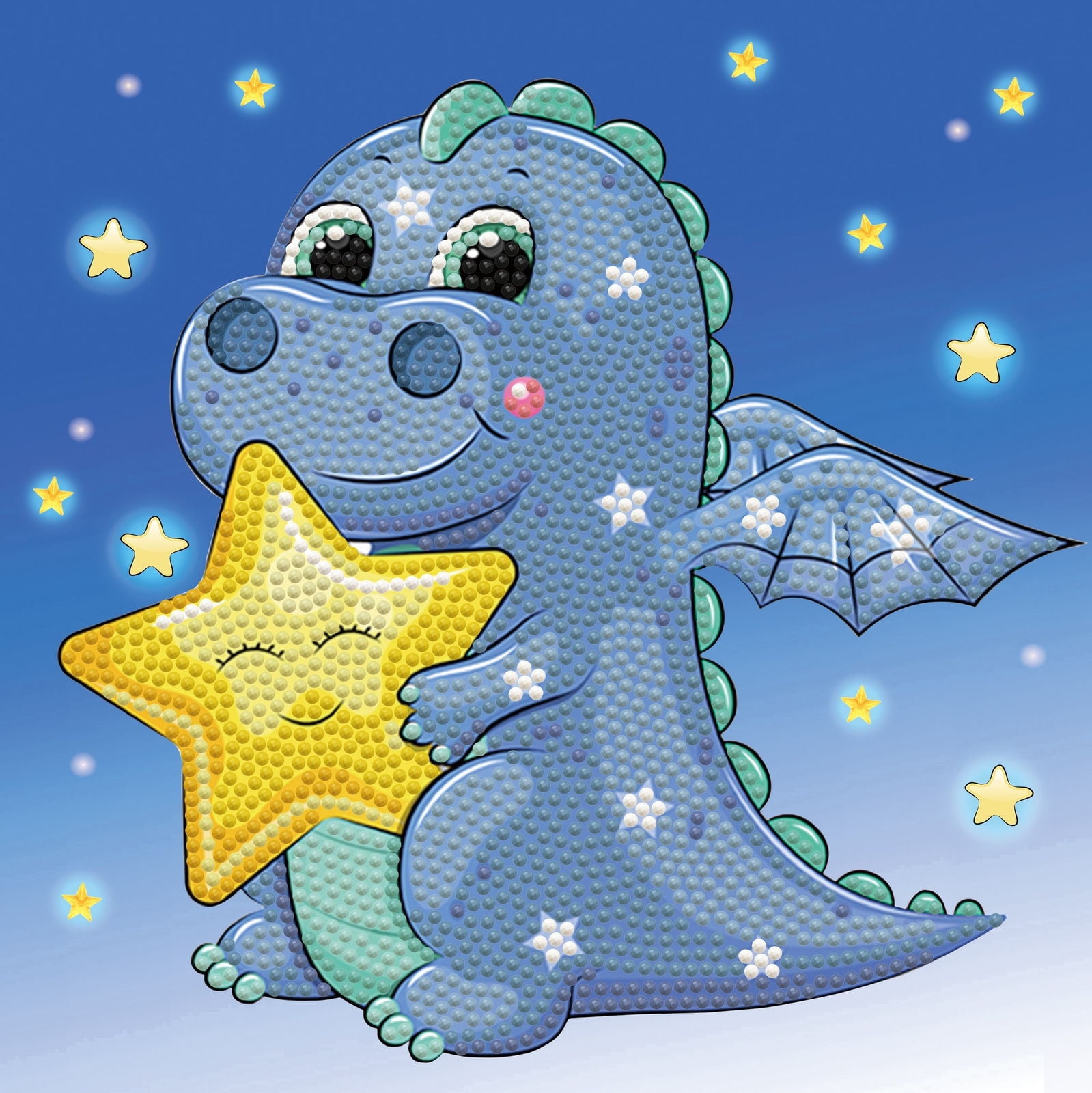 Diamond Dotz Sleepy time Dragon Dotz Box Animal Diamond Painting Kits ...